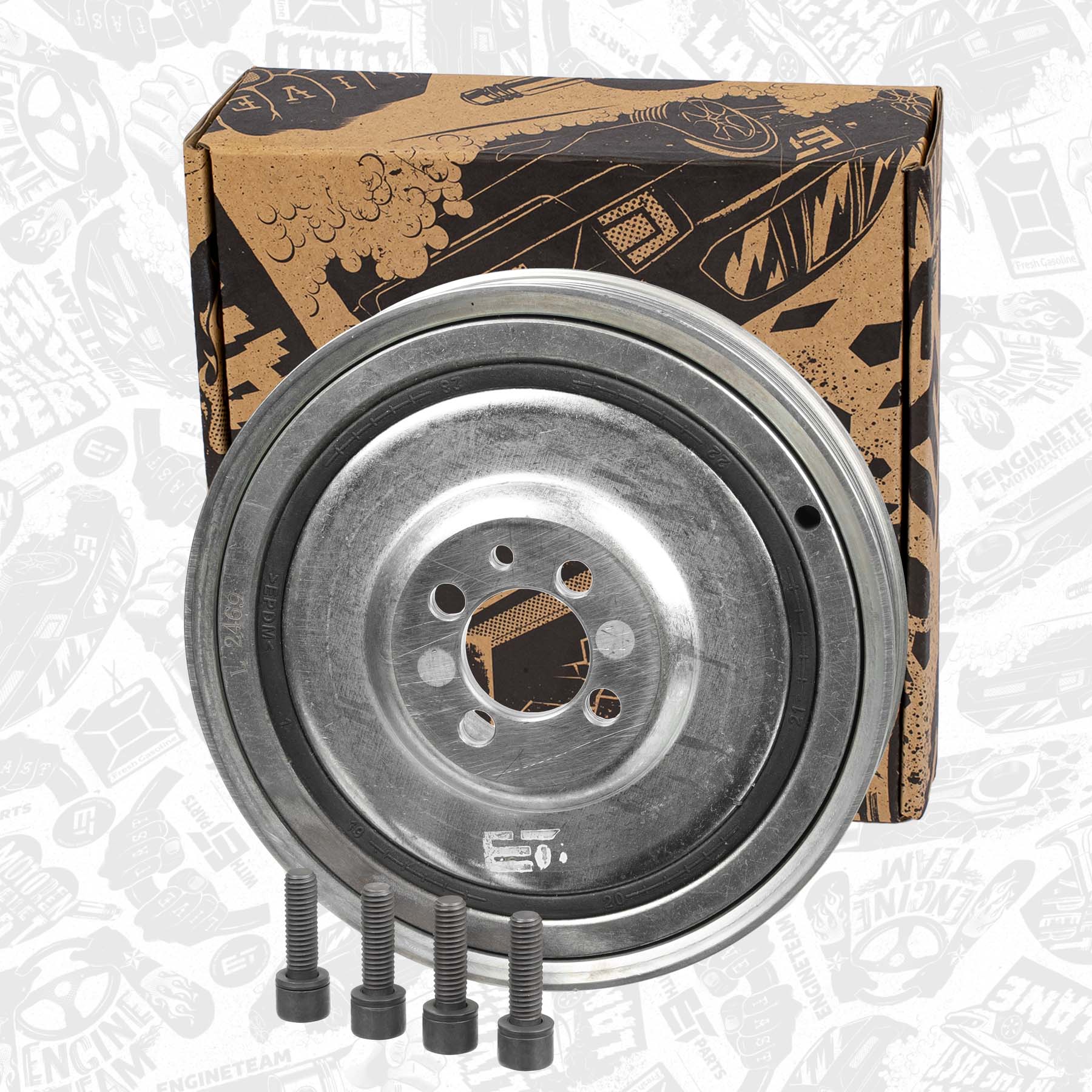 Belt Pulley, crankshaft - PC0020 ET ENGINETEAM - 614352, 614571 ...