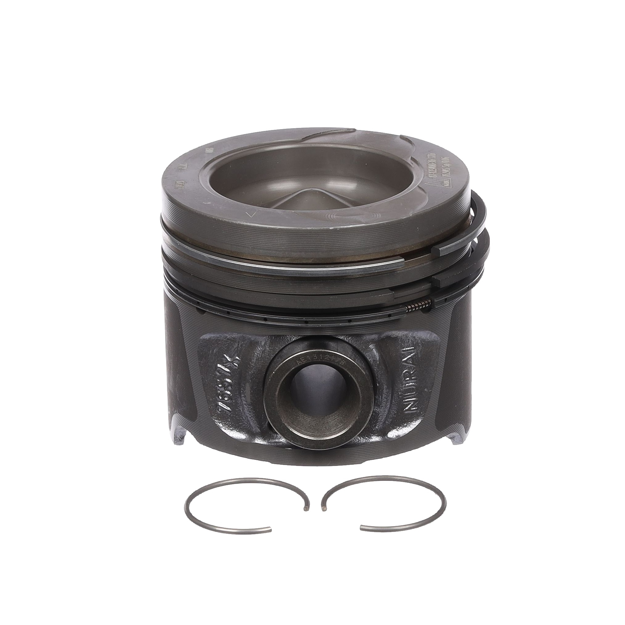 Piston with rings and pin - PM003800 ET ENGINETEAM - 8200405109, 87 ...