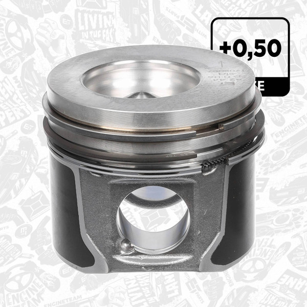 Piston with rings and pin - PM006250 ET ENGINETEAM - 87-437007-10 ...