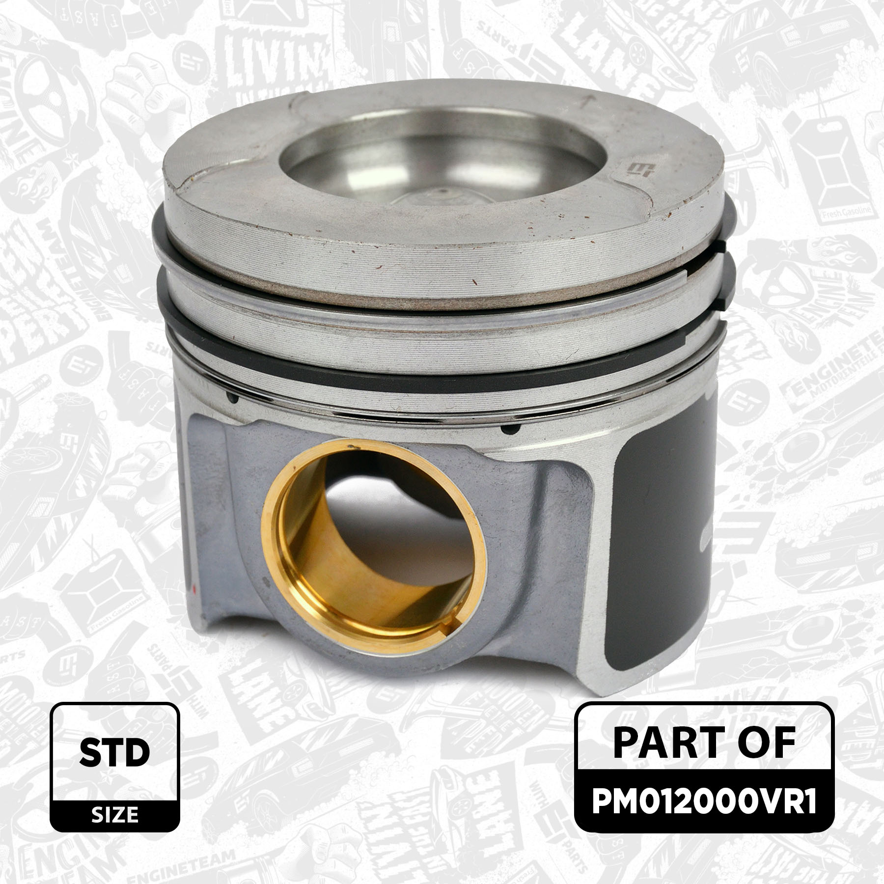 Piston kit - PM012000VR1 ET ENGINETEAM - 2275738, GK2Q6006-HB, 2421440 ...