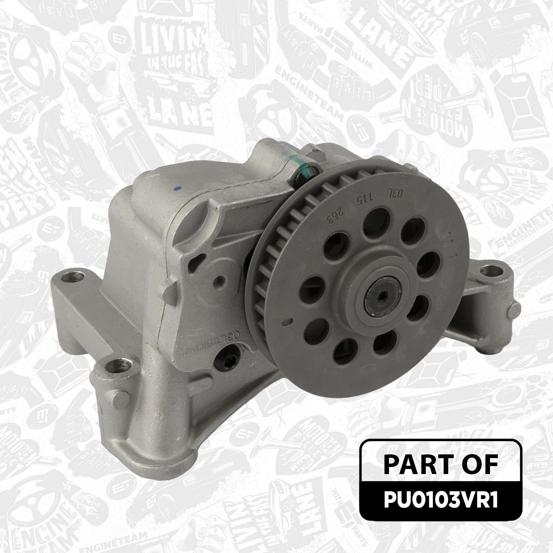 Oil Pump + timing belt - PU0103VR1 ET ENGINETEAM - 03L115105B ...