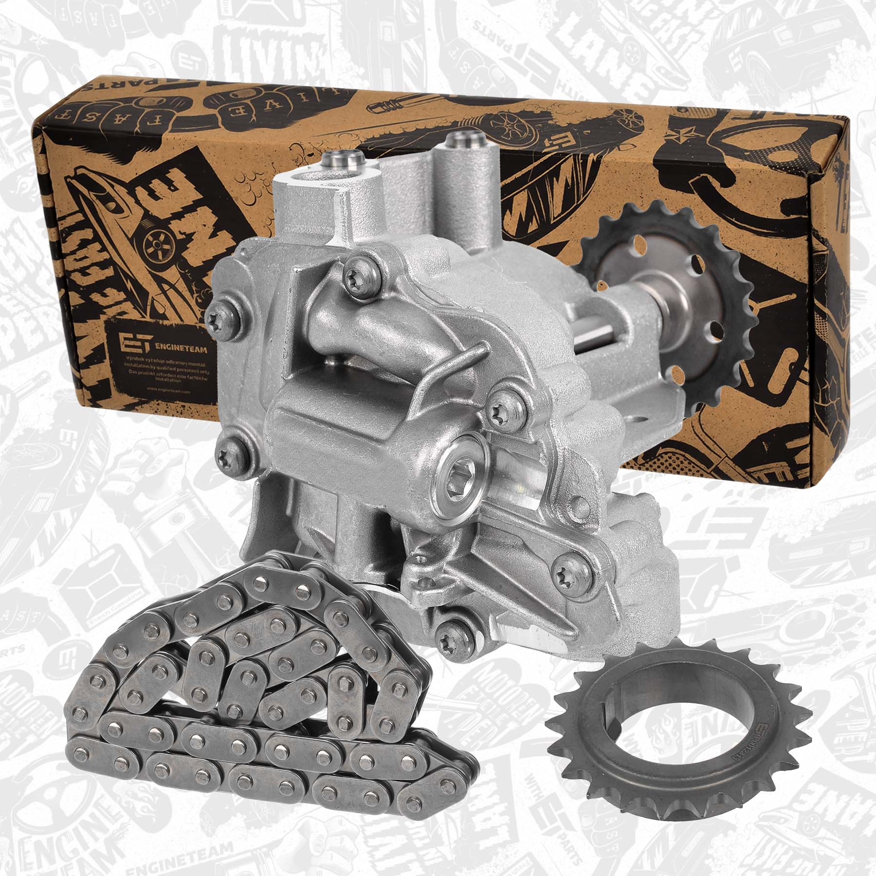 Chain Kit, oil pump drive - PU0125VR1 ET ENGINETEAM - 15010-00Q2C ...