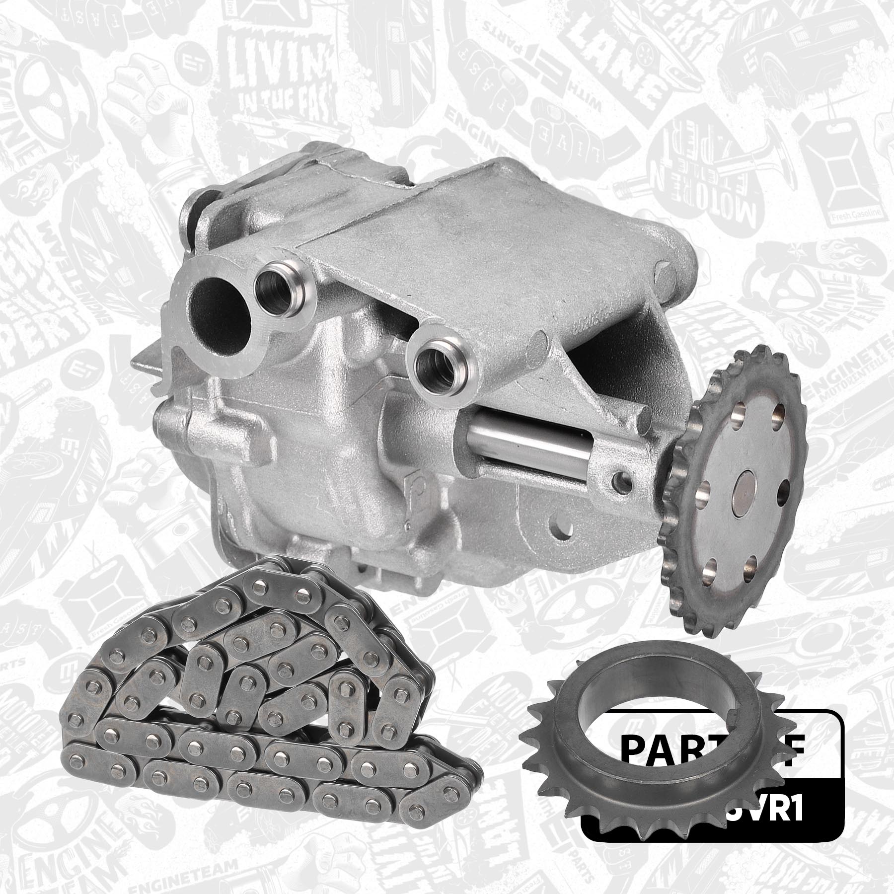 Chain Kit, oil pump drive - PU0125VR1 ET ENGINETEAM - 15010-00Q2C ...