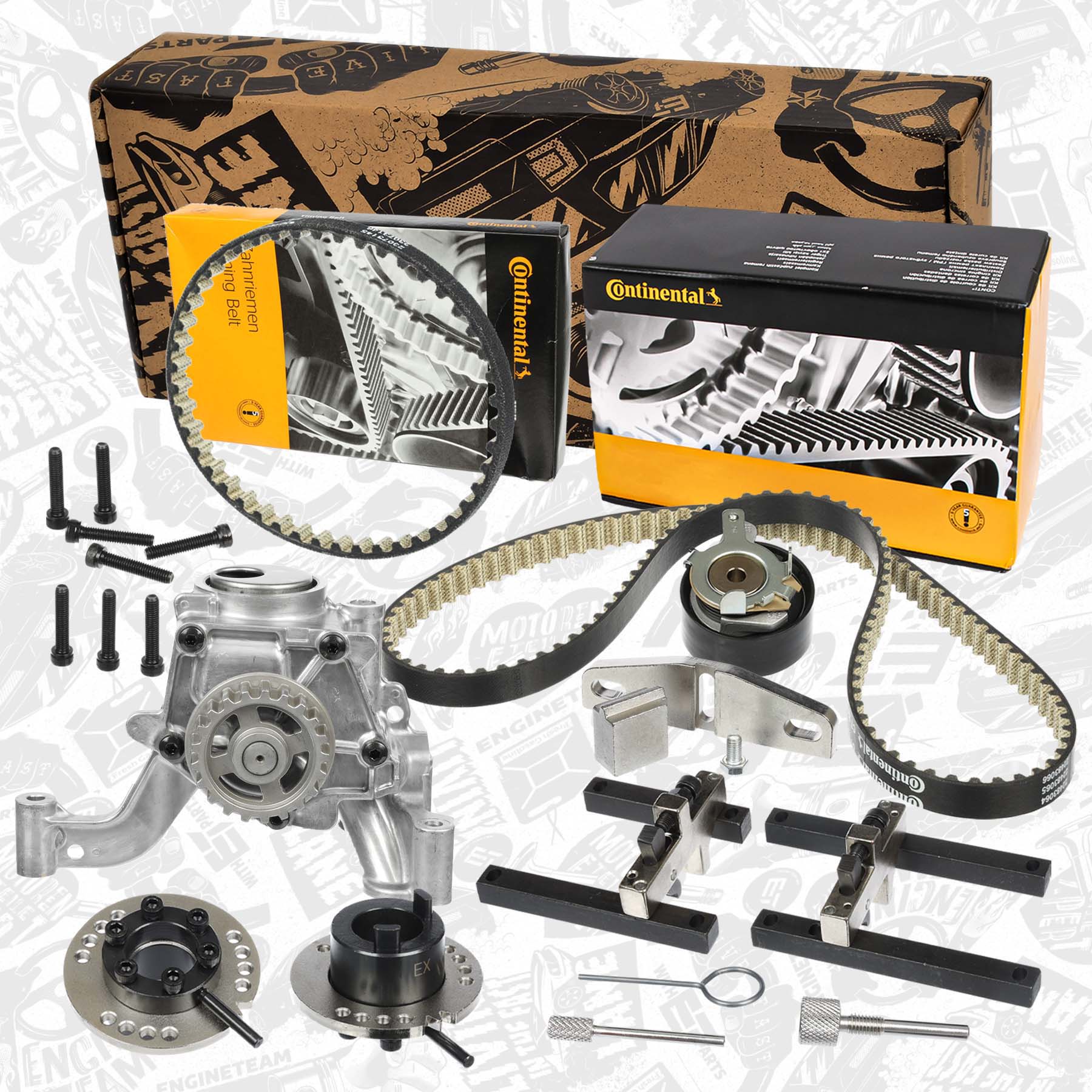 Oil Pump + 2x timing belt - PU0143VR3 ET ENGINETEAM - 303393A, 3031606 ...