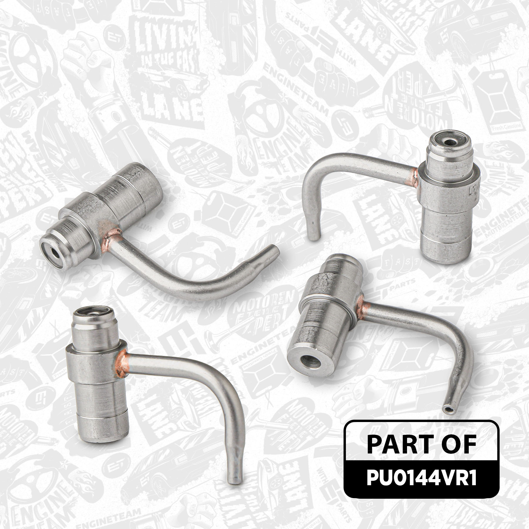 Oil Jet, piston underside cooling 4 pcs - PU0144VR1 ET ENGINETEAM ...