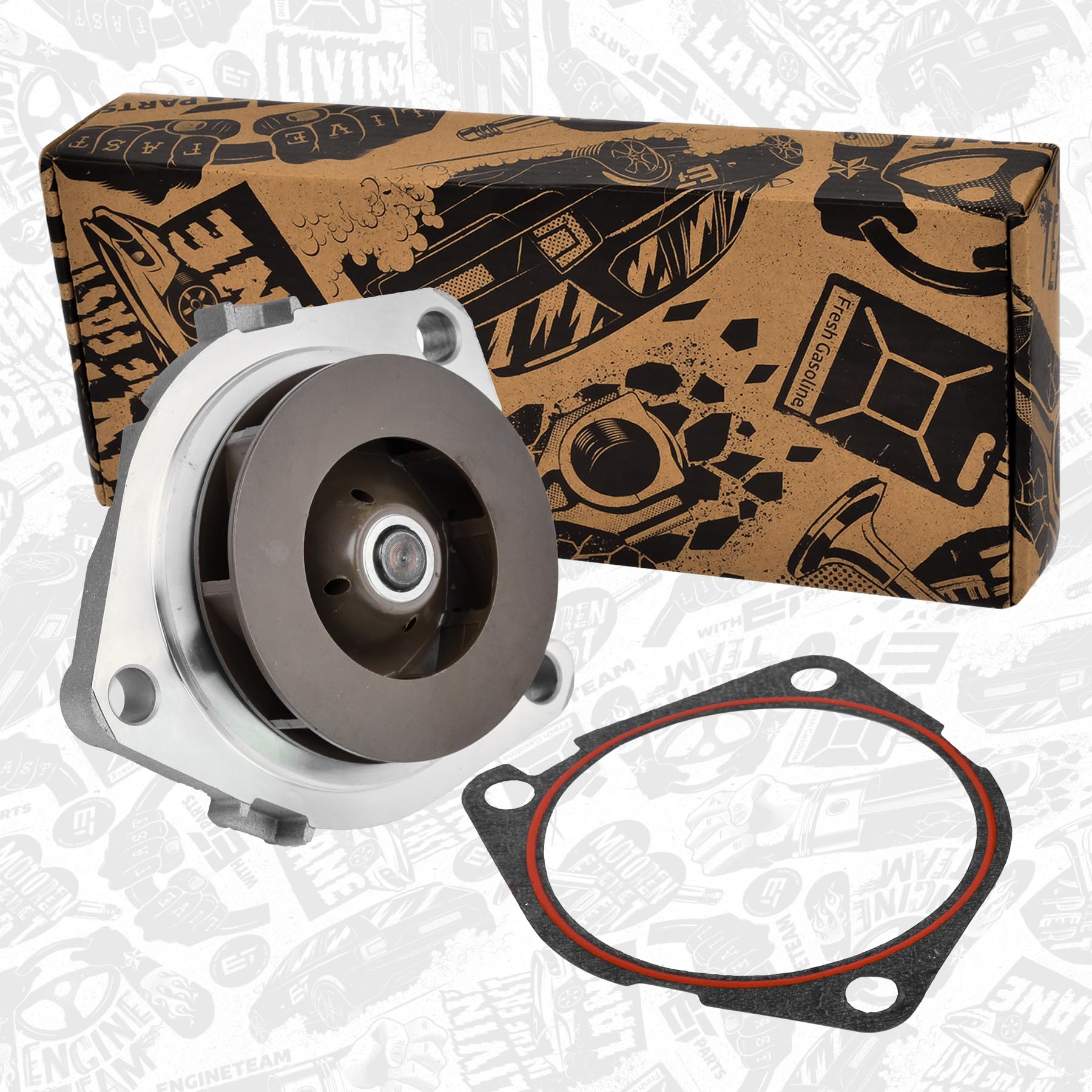 Water Pump, engine cooling - PW0005 ET ENGINETEAM - 1334147, 1334153 ...