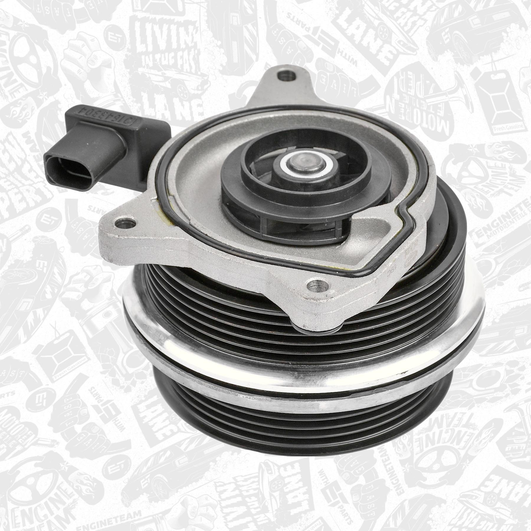 Water Pump + V-ribbed Belt Kit - PW0010 ET ENGINETEAM - 03C121004D ...