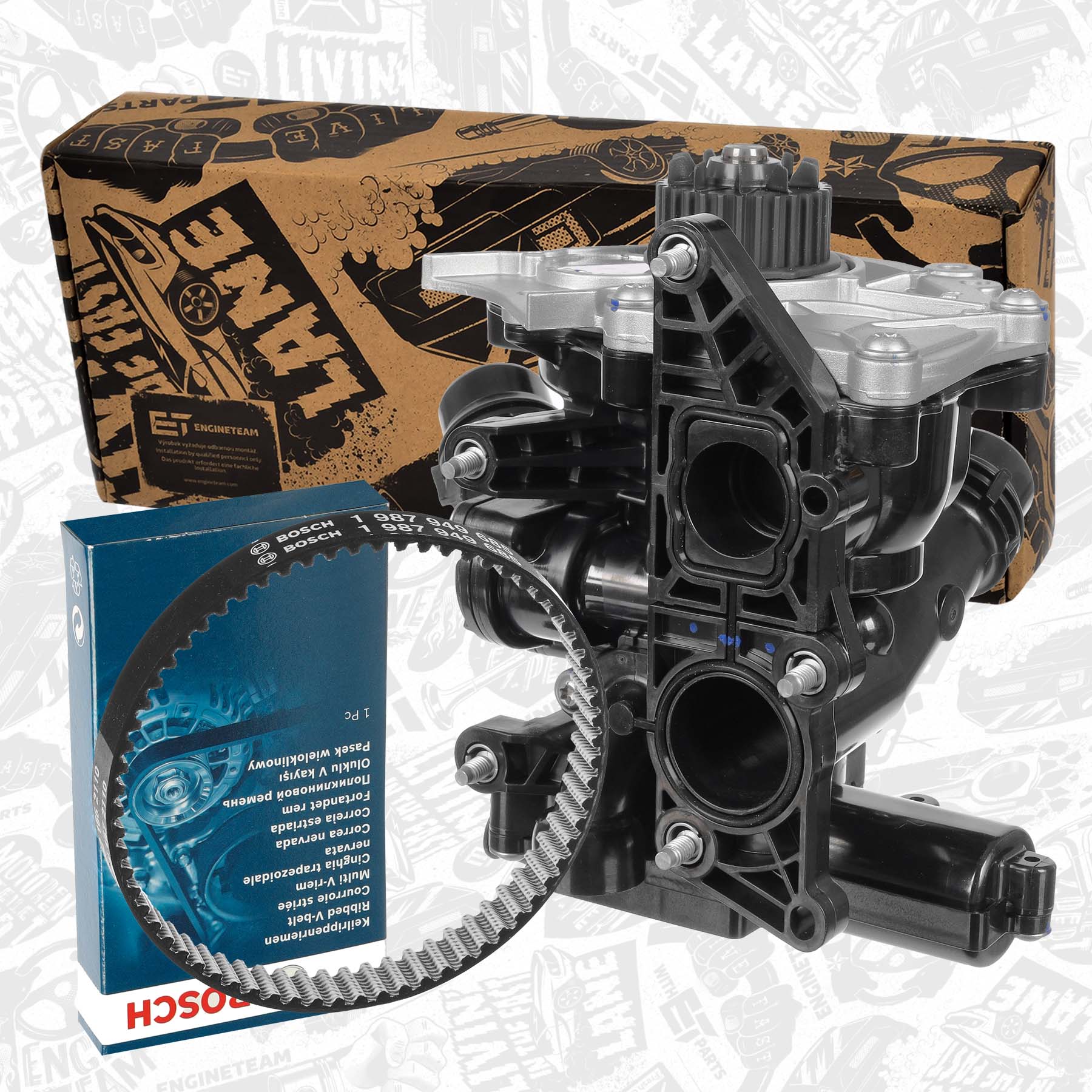 Water Pump, engine cooling - PW0027 ET ENGINETEAM - 06L121111H ...