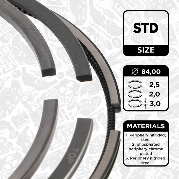 Piston Ring Kit - R4001900 ET ENGINETEAM - 23040-2F930, 230402F930 | ET ENGINETEAM