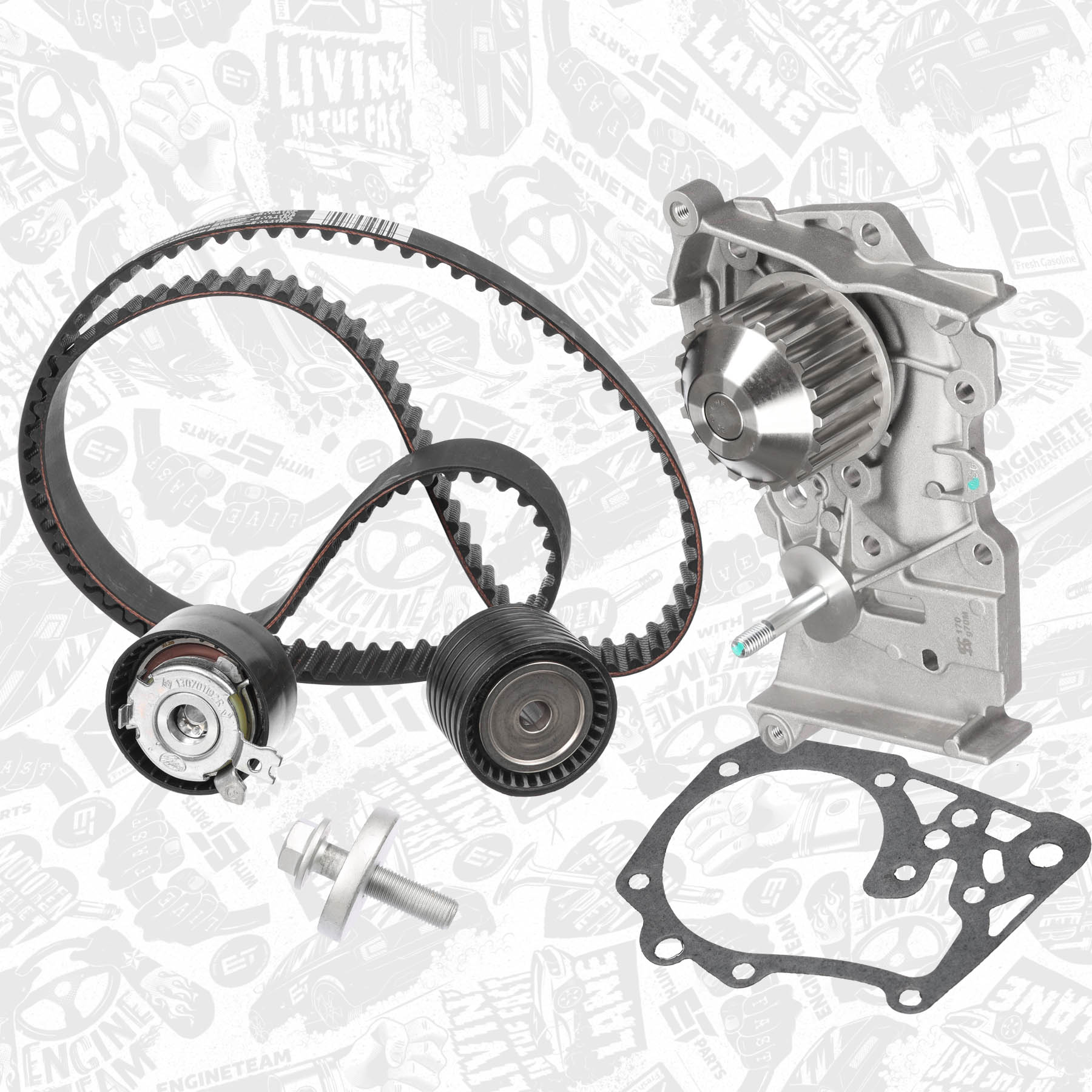 Water Pump & Timing Belt Kit - RM0010 ET ENGINETEAM - 7701477014 ...