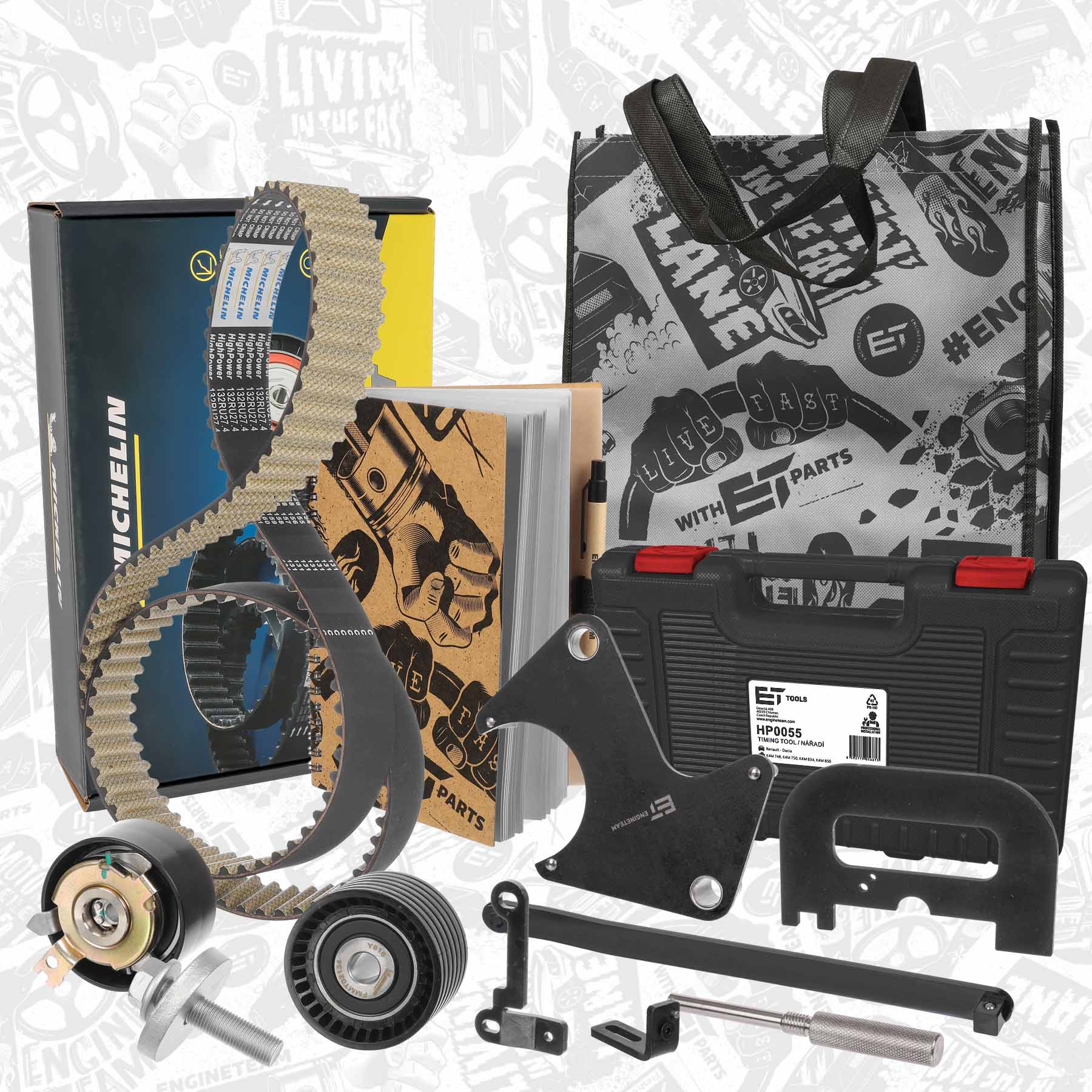 Timing Belt Kit - RM0010VR2 ET ENGINETEAM - 7701477014, 7700107150 ...