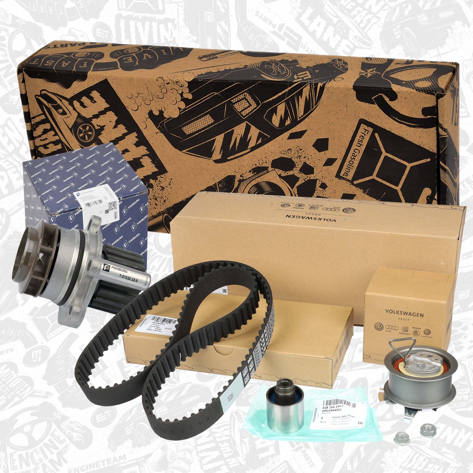 Water Pump & Timing Belt Kit - RM0011 ET ENGINETEAM - 038121011C ...