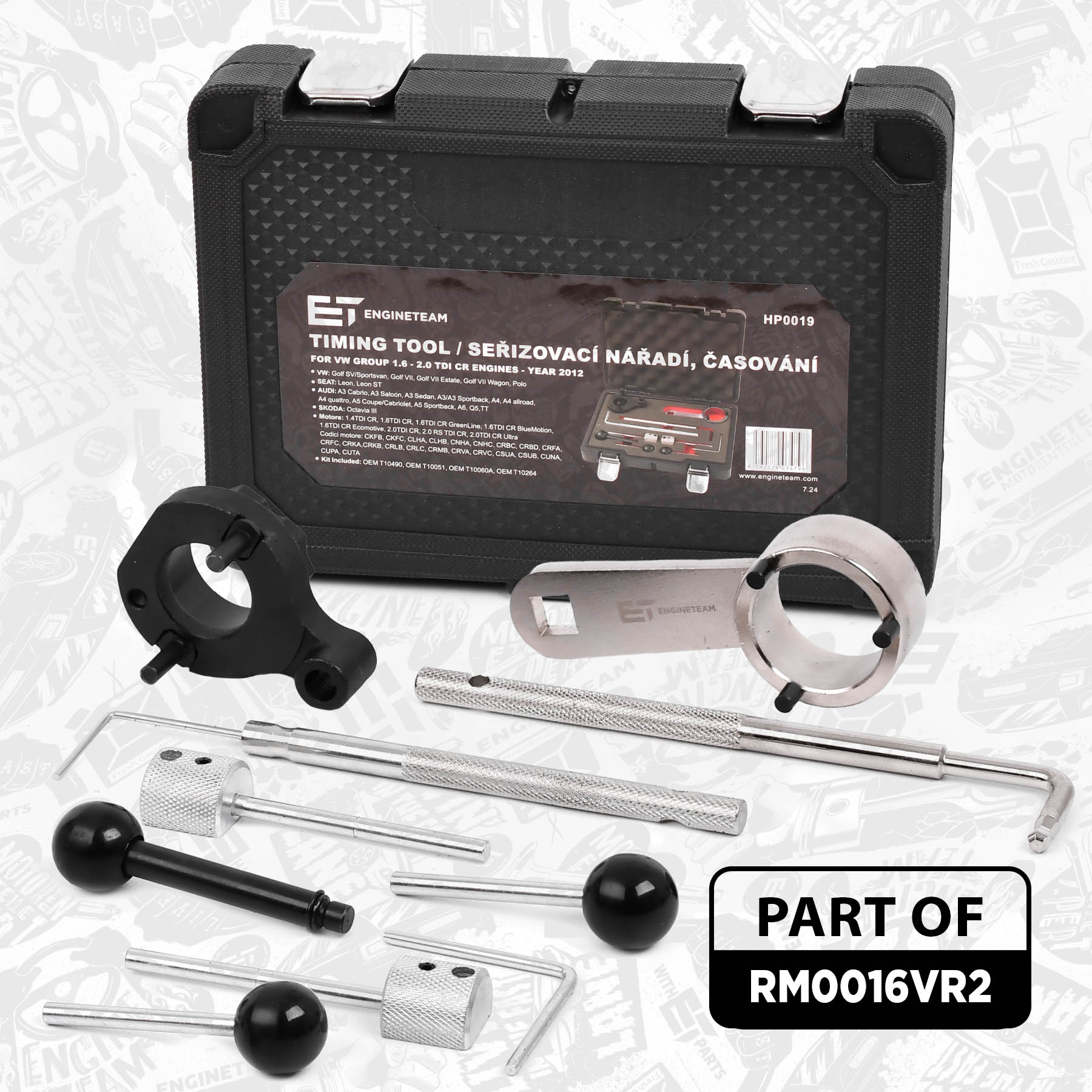 Water Pump & Timing Belt Kit - RM0016VR2 ET ENGINETEAM - 03L198119G ...