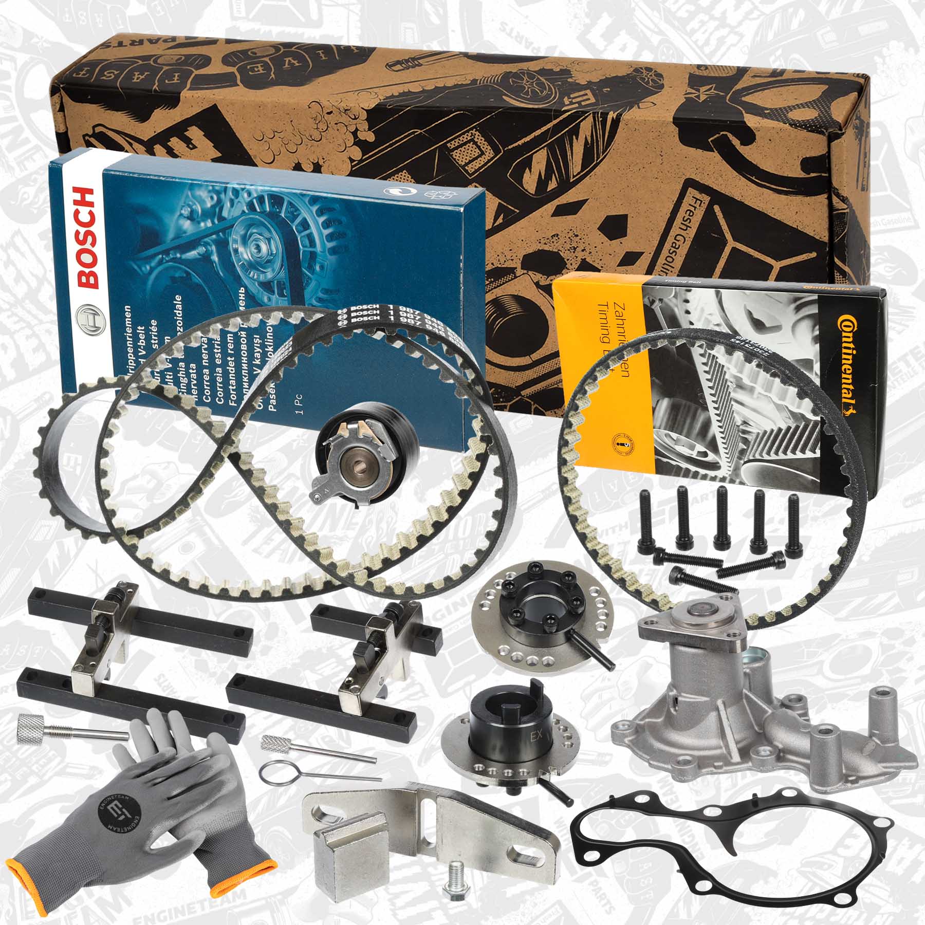 Water Pump & Timing Belt Kit - RM0020VR4 ET ENGINETEAM - 1761082 ...