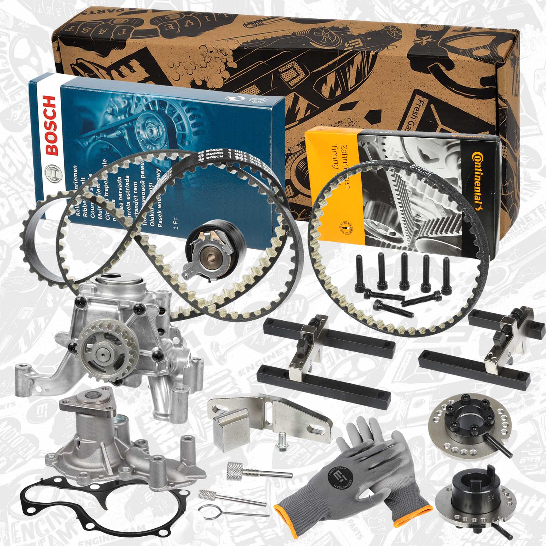 Water Pump & Timing Belt Kit - RM0020VR5 ET ENGINETEAM - 1761082 ...