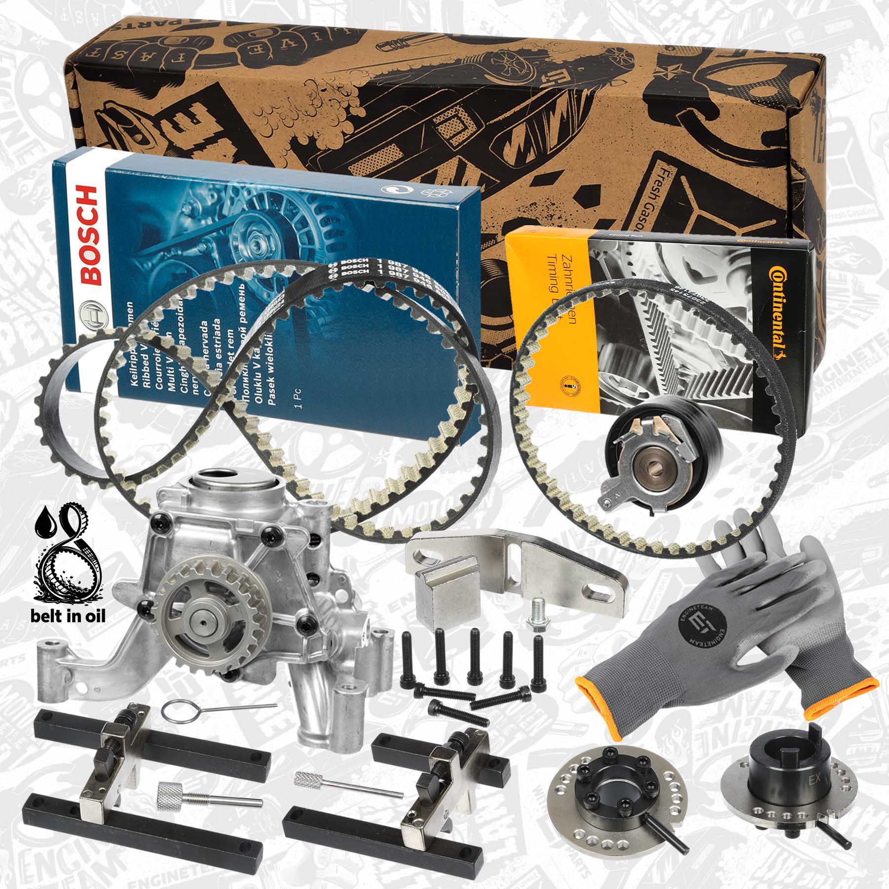Timing Belt Kit - RM0020VR7 ET ENGINETEAM - 303393A, 3031606, 3031605 ...