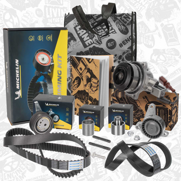 Water Pump & Timing Belt Kit - RM0041VR1 ET ENGINETEAM - 04L260849D ...