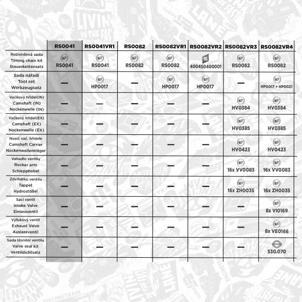 Timing Chain Kit - RS0041 ET ENGINETEAM - 13528589971, 11318570649 ...