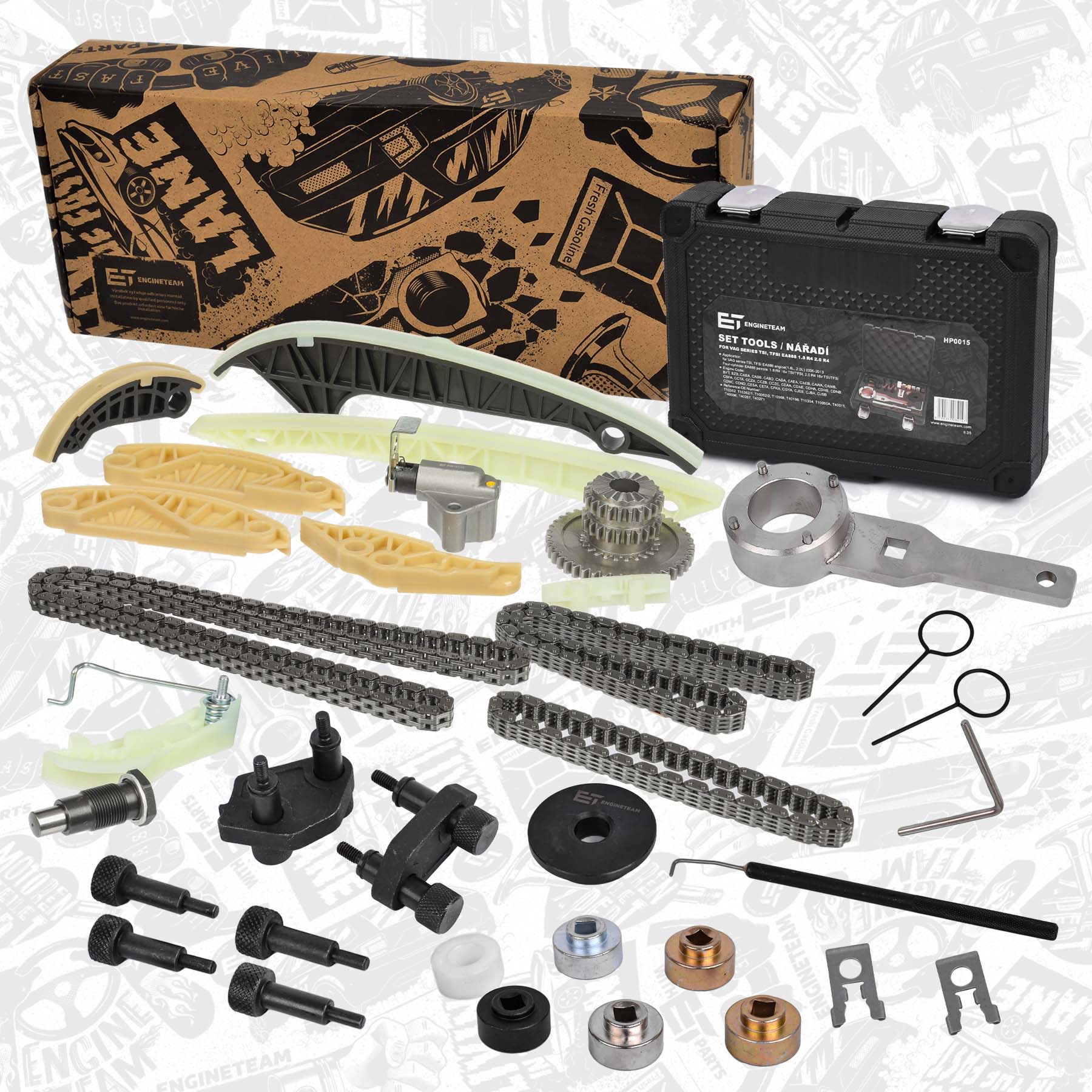 Timing Chain Kit - RS0043VR3 ET ENGINETEAM - 06H109158, 06H109158J ...