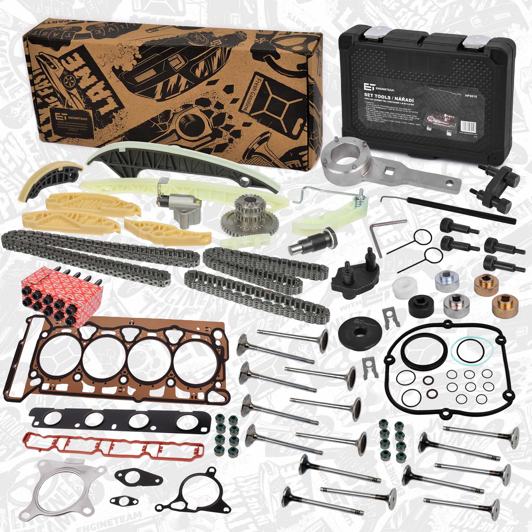 Timing Chain Kit - RS0043VR4 ET ENGINETEAM - 06H109158, 06H109158J ...