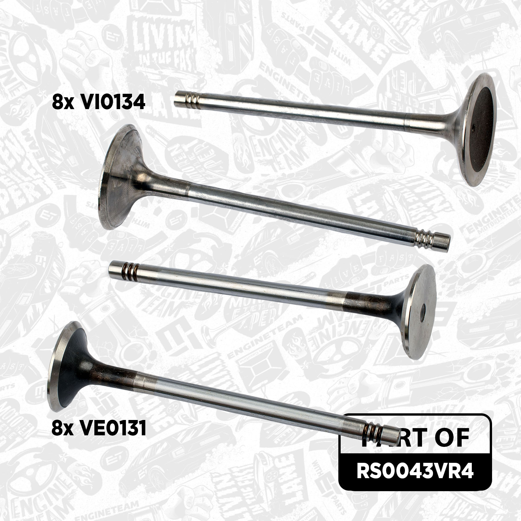 Timing Chain Kit - RS0043VR4 ET ENGINETEAM - 06H109158, 06H109158J ...