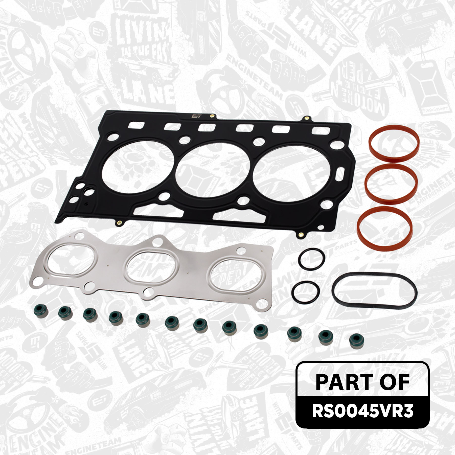 Timing Chain Kit - RS0045VR3 ET ENGINETEAM - 03C109158A, 03C109158 ...