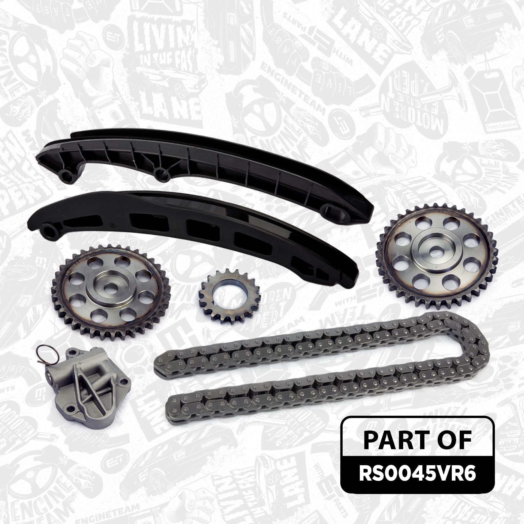 Timing Chain Kit - RS0045VR6 ET ENGINETEAM - 03C109158A, 03C109158 ...