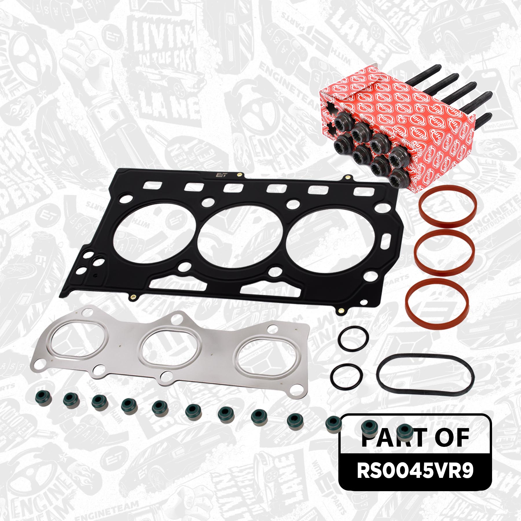 Timing Chain Kit - RS0045VR9 ET ENGINETEAM - 03C109158A, 03C109158 ...