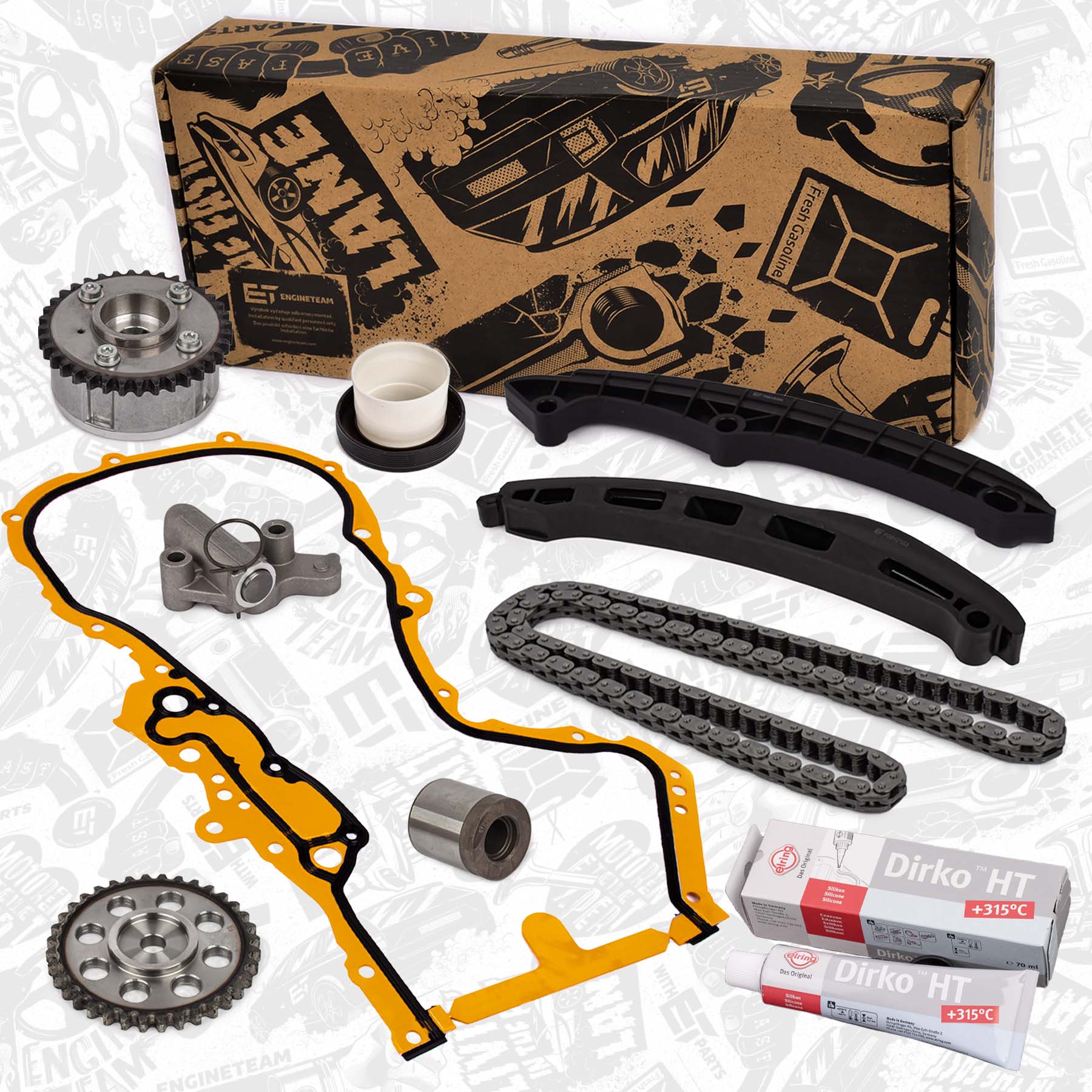Timing Chain Kit - RS0049VR1 ET ENGINETEAM - 03C109571F, 03C109509P ...