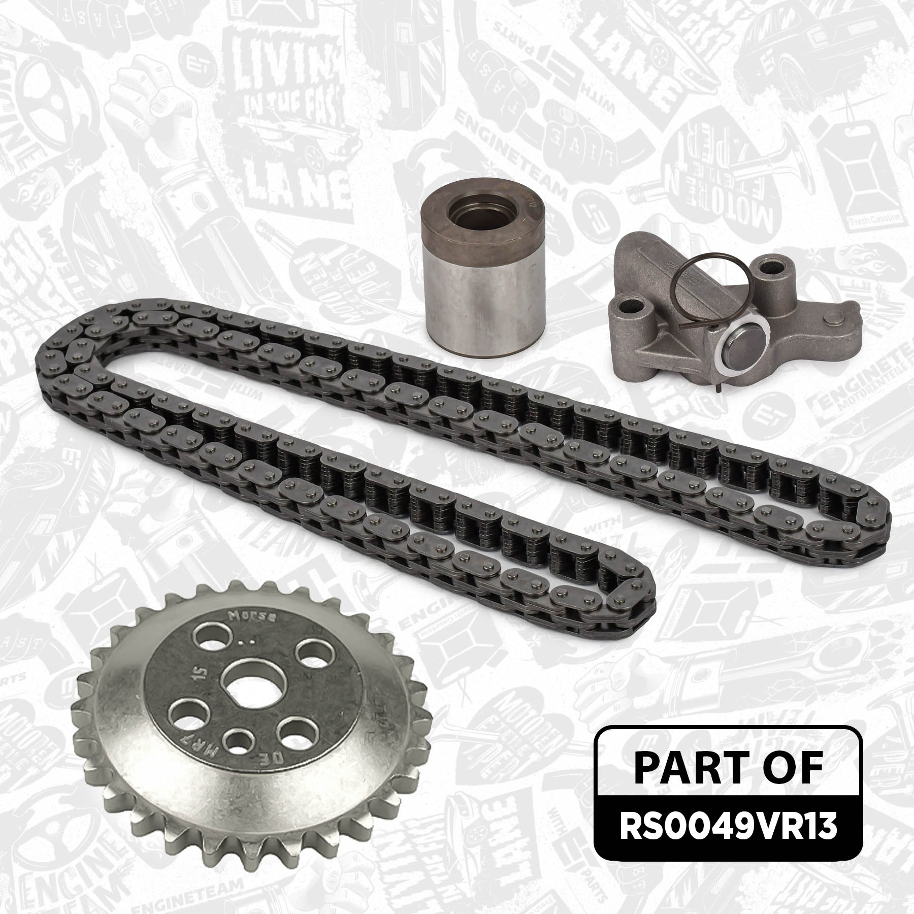 Timing Chain Kit - RS0049VR13 ET ENGINETEAM - 03C109571F, 03C109509P ...