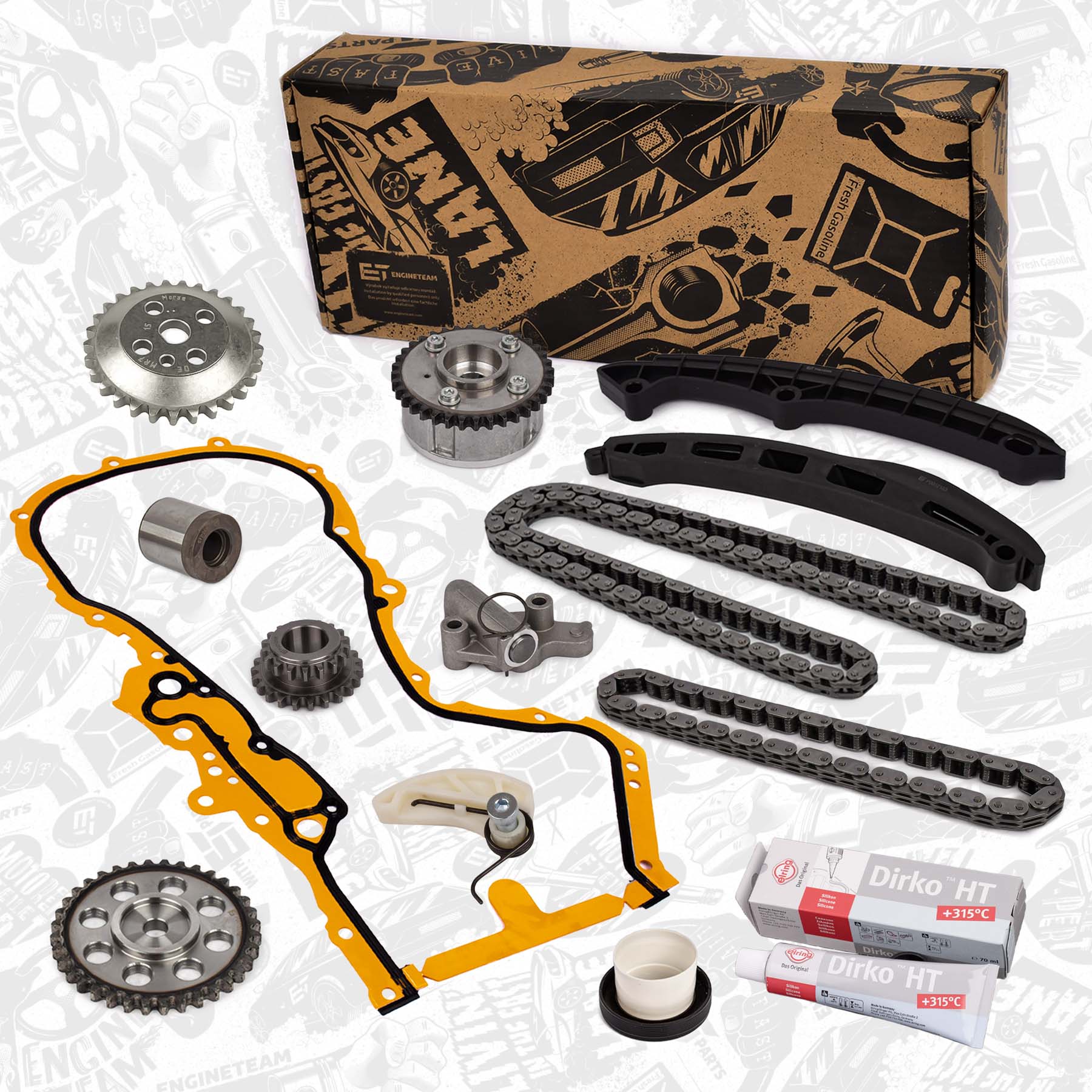 Timing Chain Kit - RS0049VR6 ET ENGINETEAM - 03C109571F, 03C109509P ...