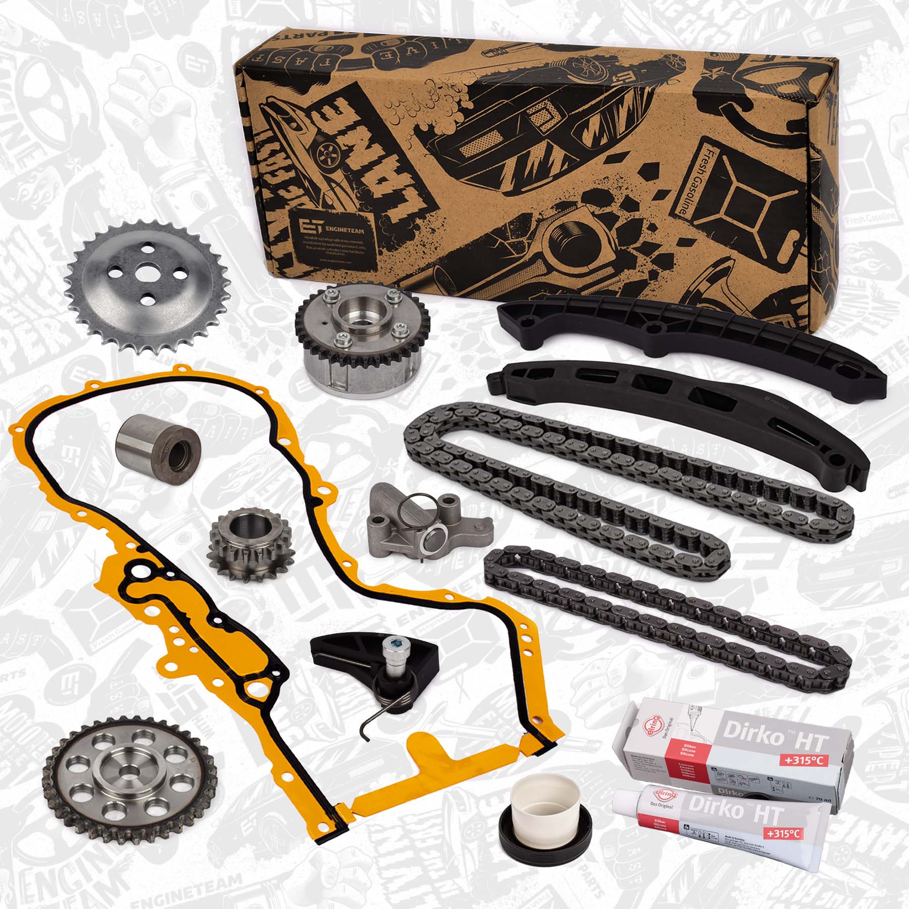 Timing Chain Kit - RS0049VR7 ET ENGINETEAM - 03C109571F, 03C109509P ...