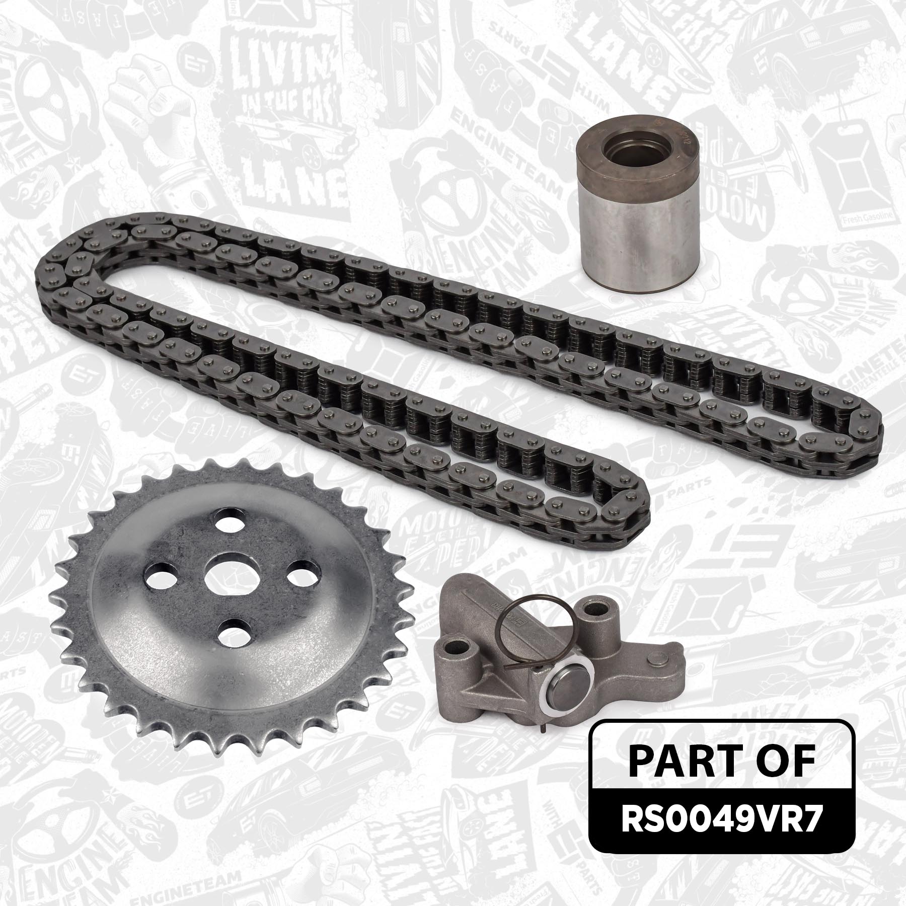 Timing Chain Kit - RS0049VR7 ET ENGINETEAM - 03C109571F, 03C109509P ...