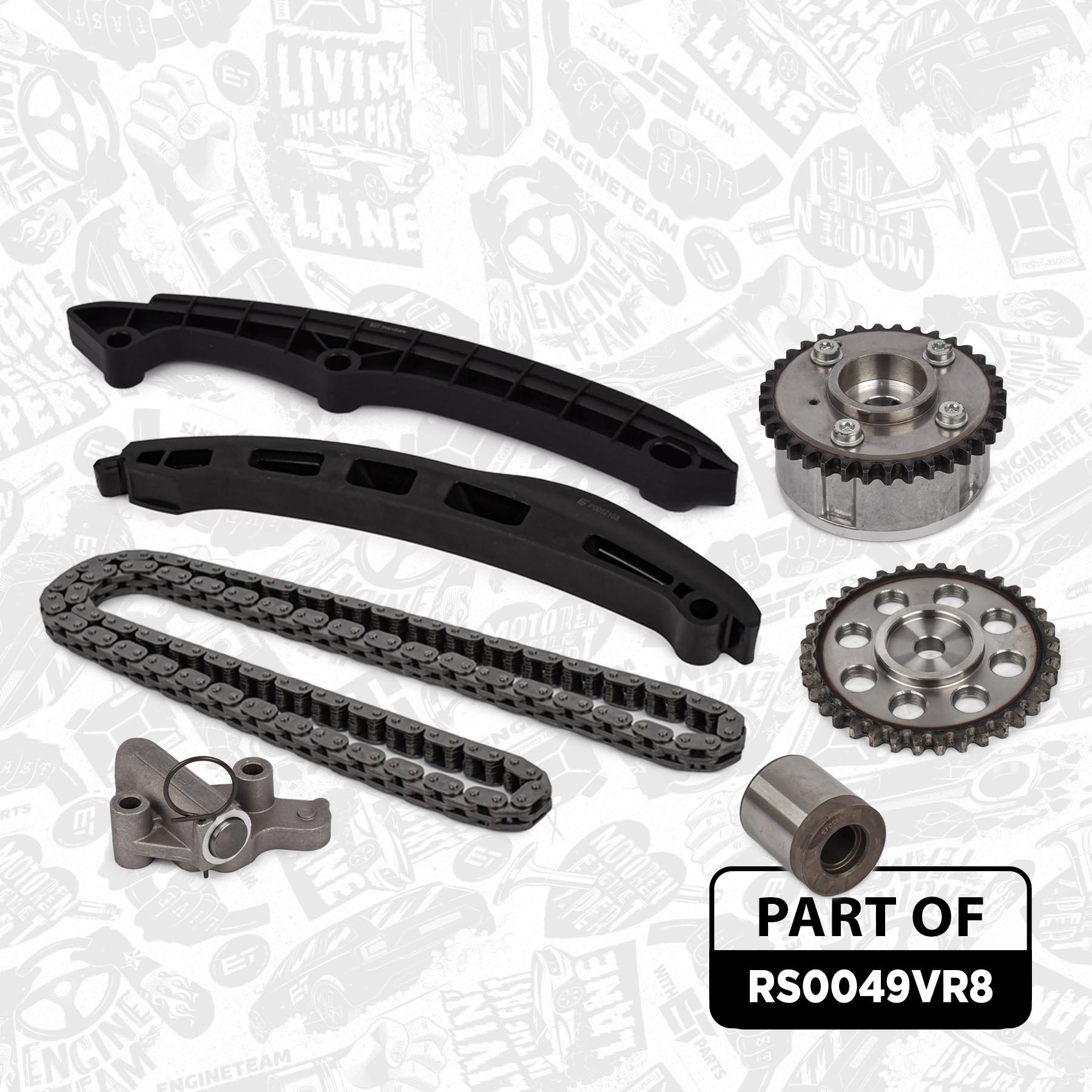 Timing Chain Kit - RS0049VR8 ET ENGINETEAM - 03C109571F, 03C109509P ...
