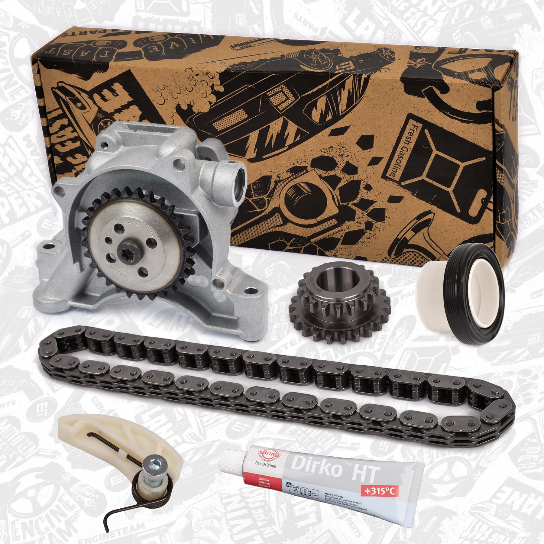 Chain Set, oil pump drive + oil pump - RS0051VR1 ET ENGINETEAM ...