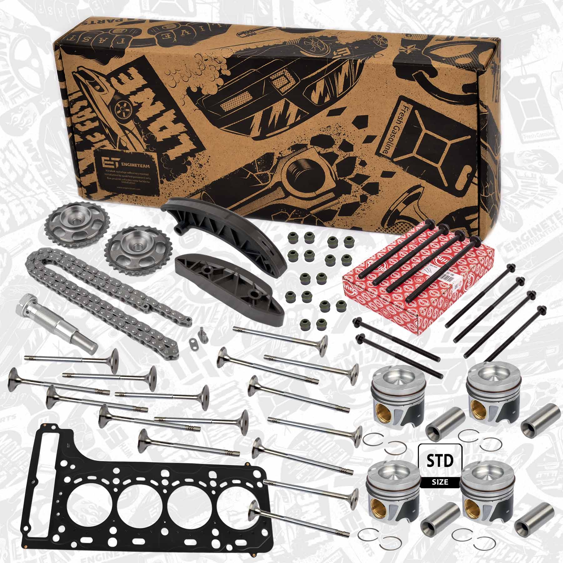 Timing Chain Kit - RS0055VR5 ET ENGINETEAM - 6510520001, A6510520100 ...
