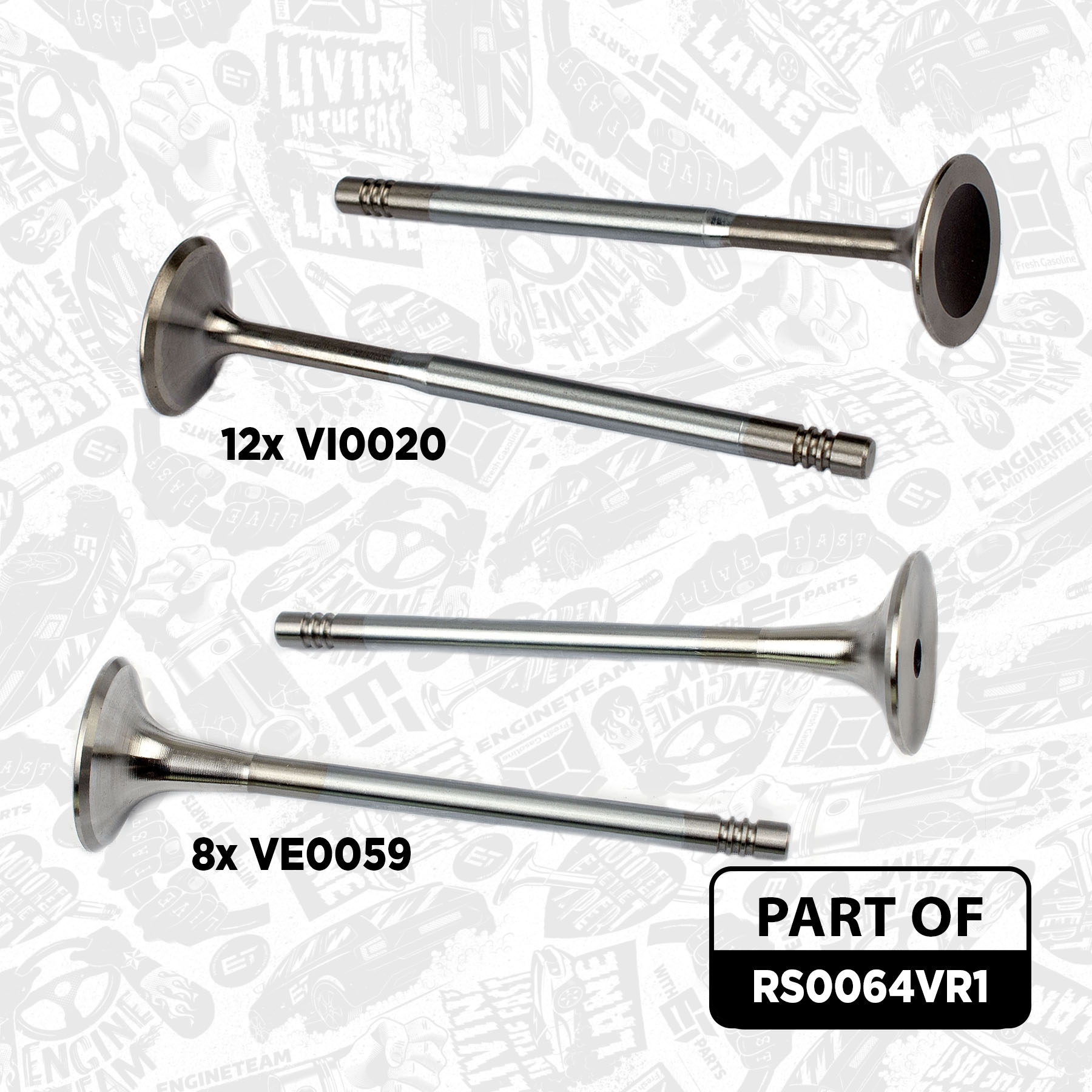 Timing Chain Kit - RS0064VR1 ET ENGINETEAM - 058109229B, 058109229 ...