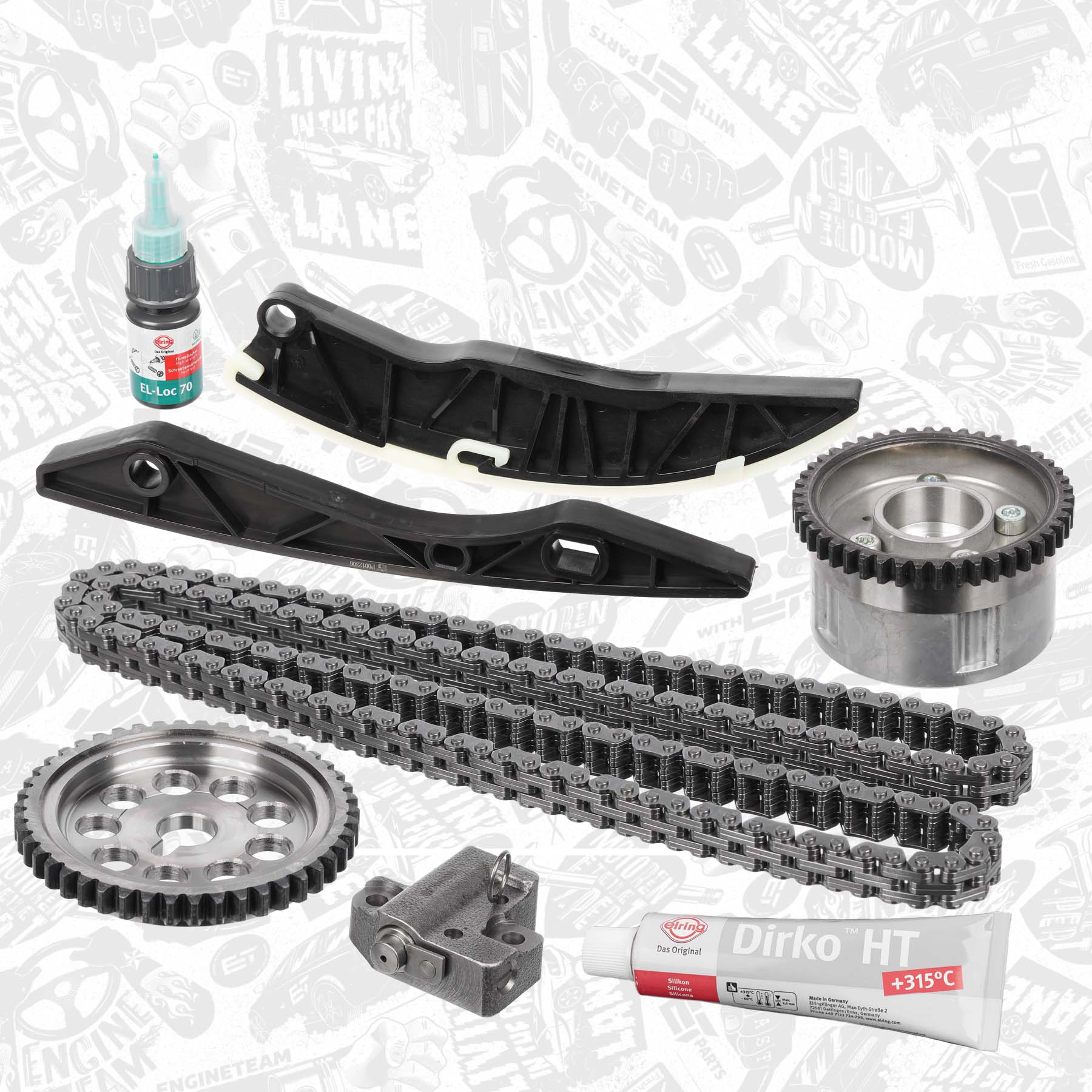 Timing Chain Kit - RS0067 ET ENGINETEAM - 243502B000, 243502B010, 24350 ...