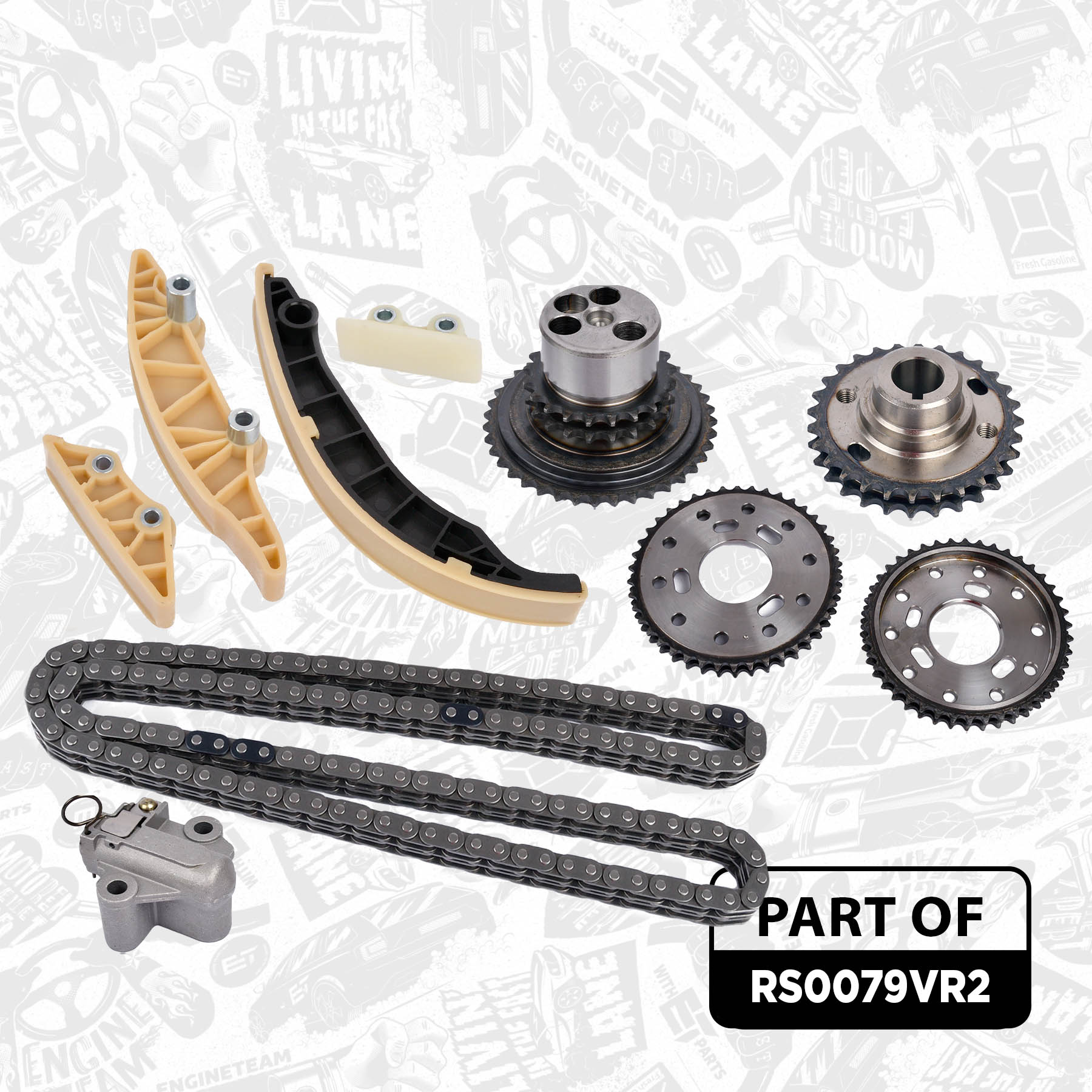 Timing Chain Kit - RS0079VR2 ET ENGINETEAM - 1372438, 1459439, 1459463 ...