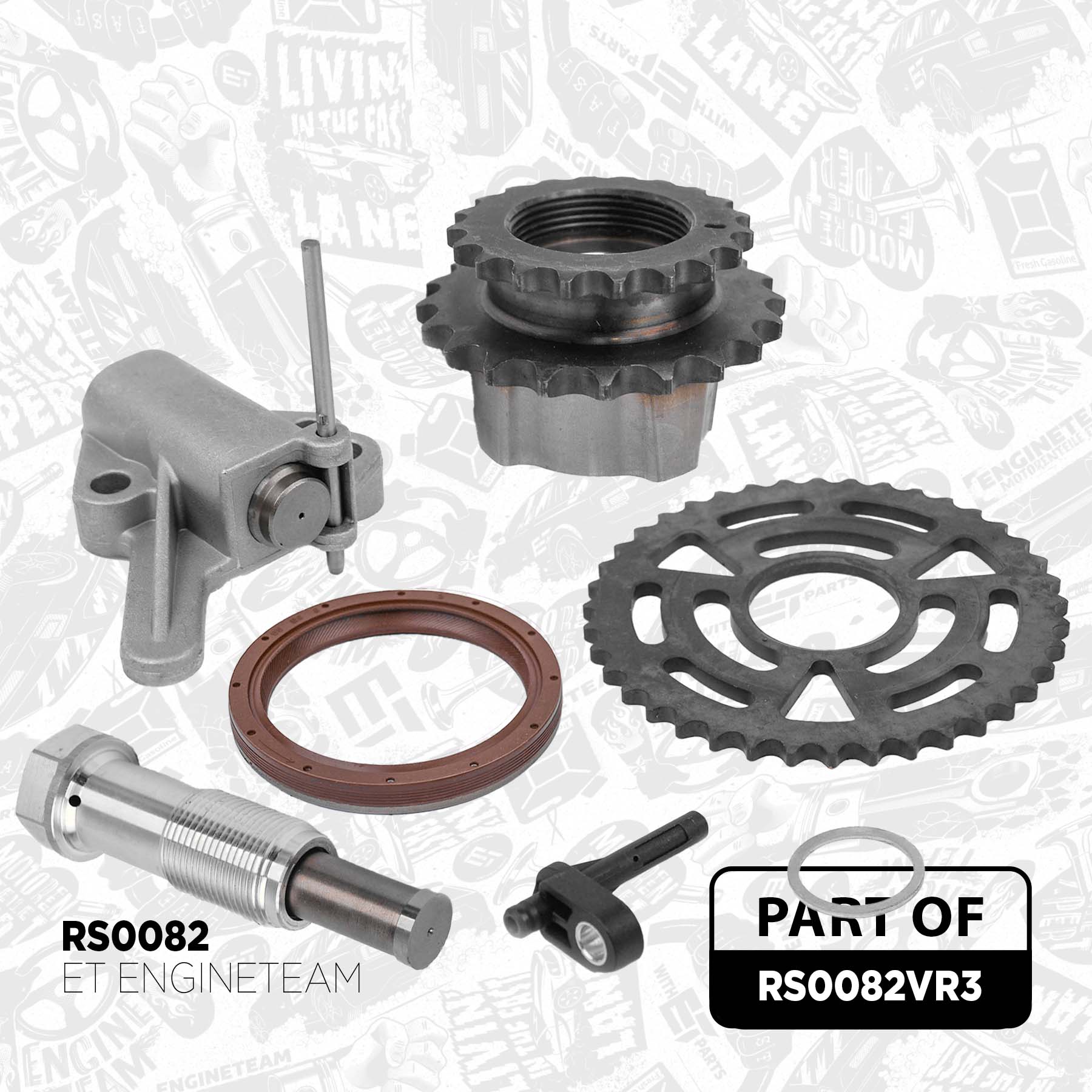 Timing Chain Kit - RS0082VR3 ET ENGINETEAM - 11318510014, 11317797897 ...