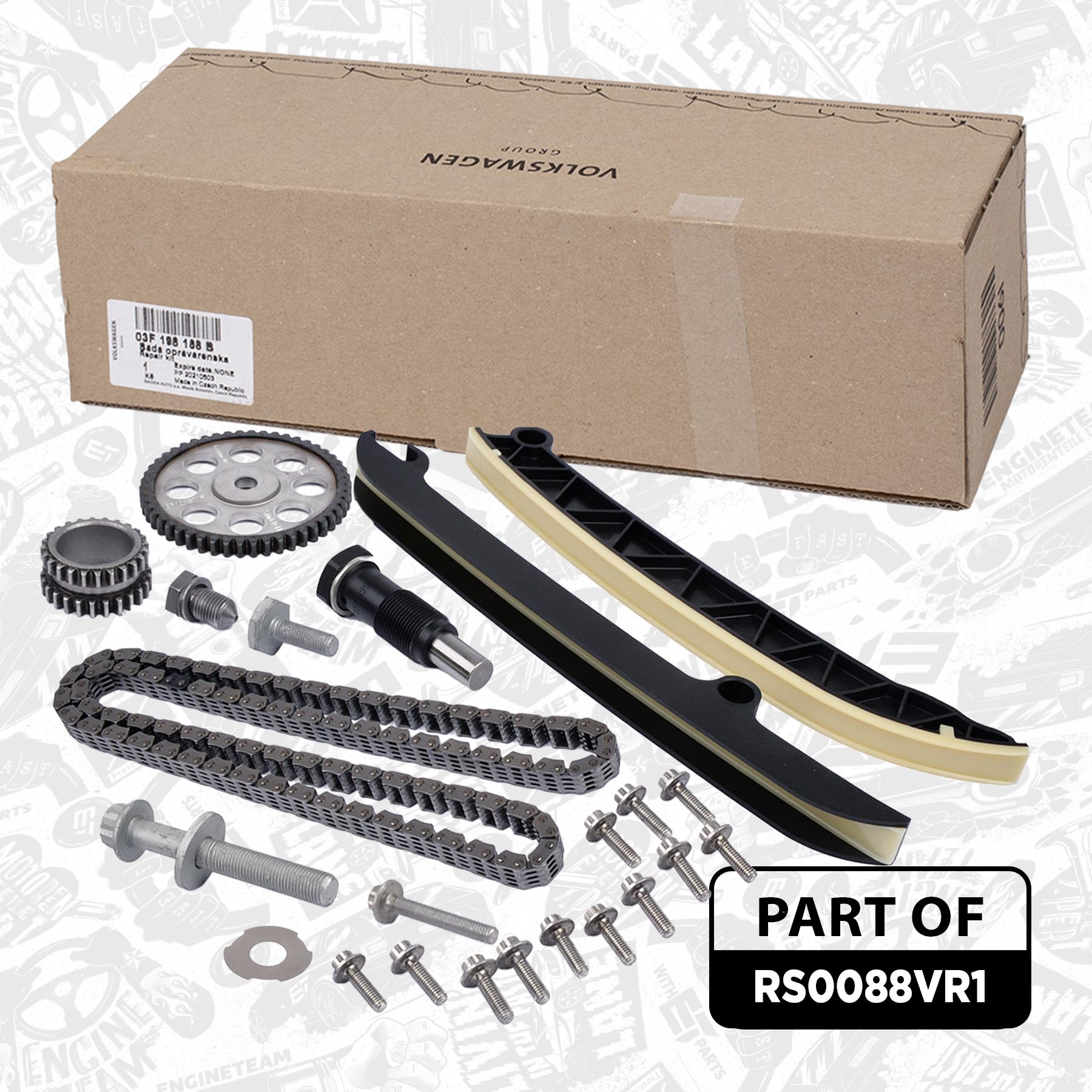 Timing Chain Kit - RS0088VR1 ET ENGINETEAM - 03F198158B, 03F198158 ...
