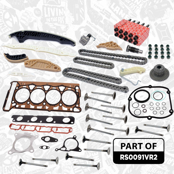 Timing Chain Kit - RS0091VR2 ET ENGINETEAM - 06H109158, 06H109158J ...