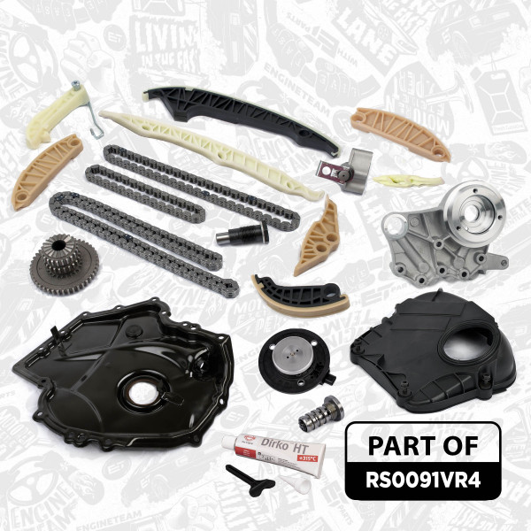 Timing Chain Kit - RS0091VR4 ET ENGINETEAM - 06H109158, 06H109158J ...