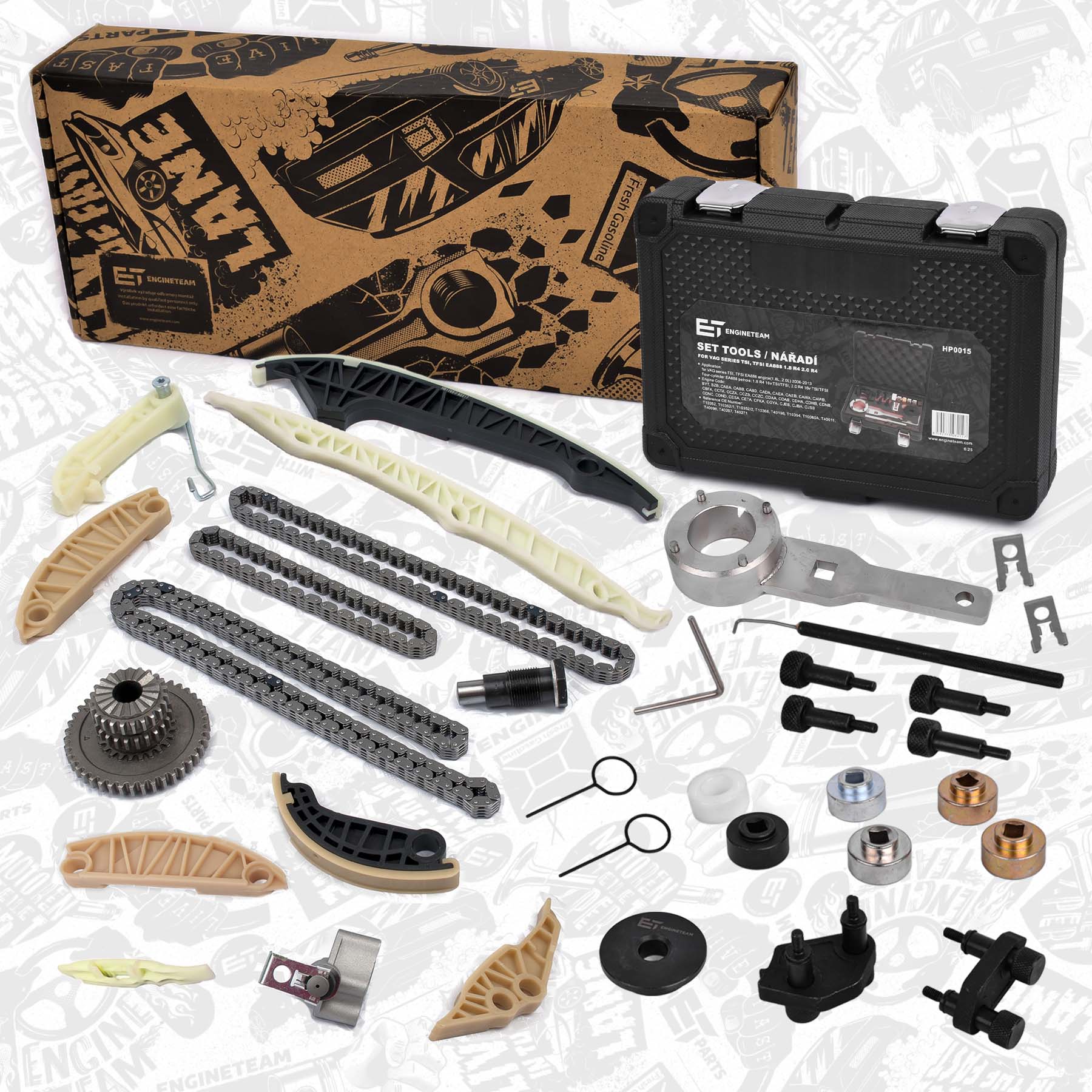 Timing Chain Kit - RS0091VR5 ET ENGINETEAM - 06H105209AT, 06H109158 ...