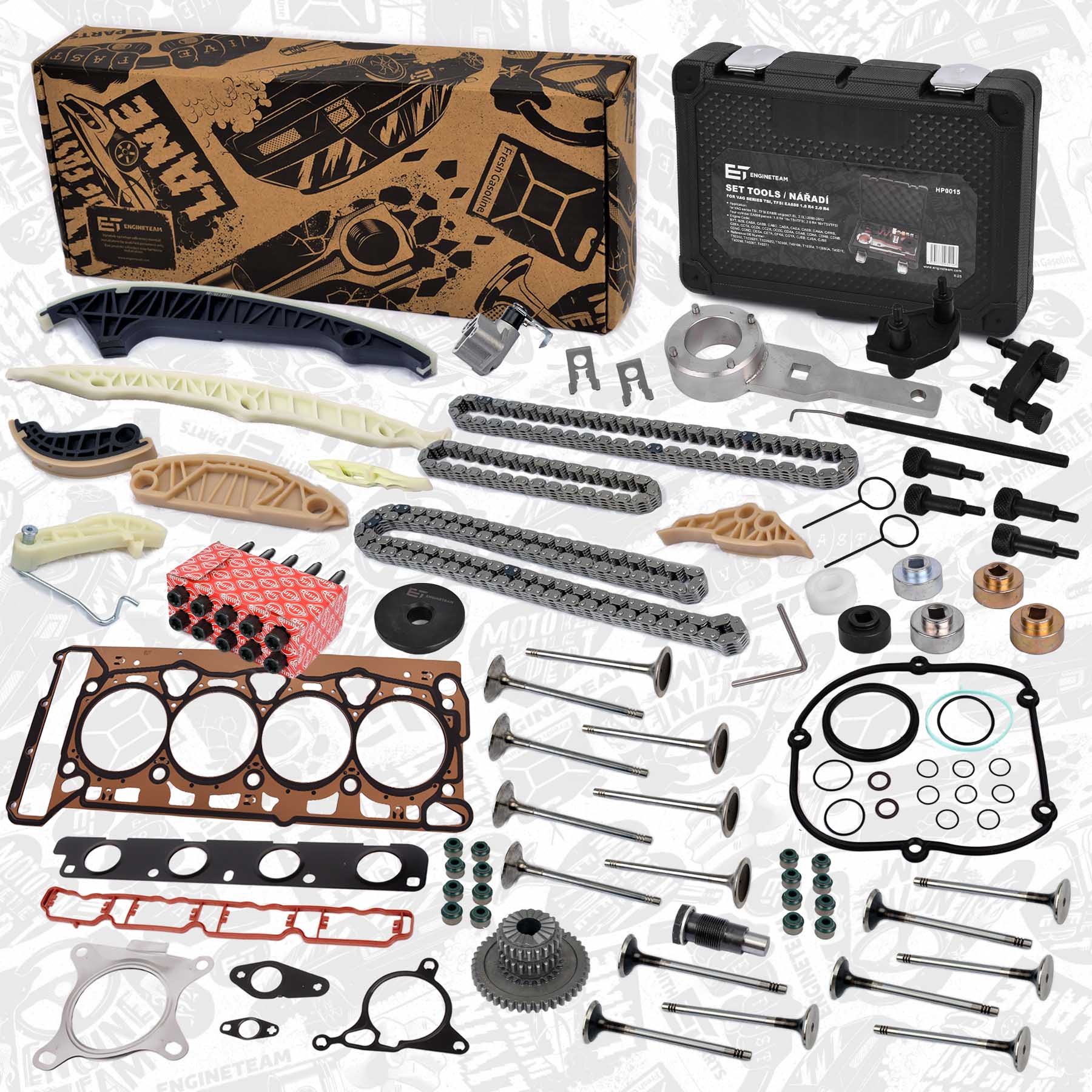 Timing Chain Kit - RS0091VR6 ET ENGINETEAM - 06H109158, 06H109158J ...