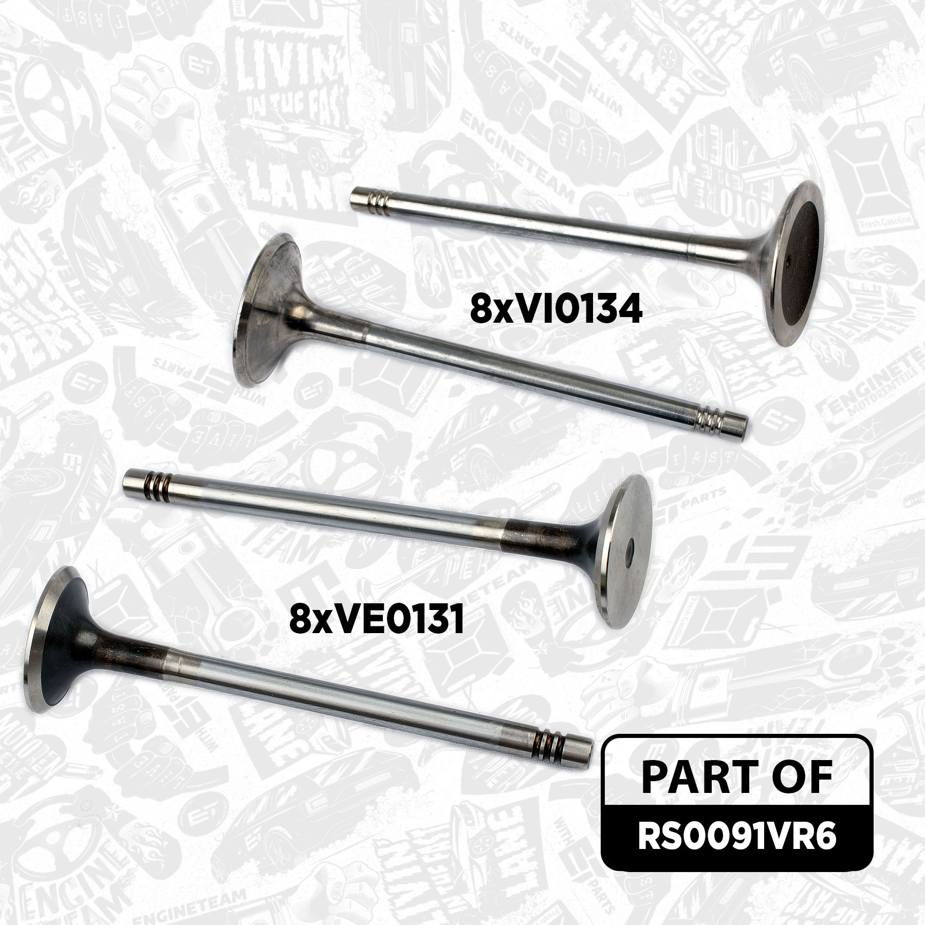 Timing Chain Kit - RS0091VR6 ET ENGINETEAM - 06H109158, 06H109158J ...