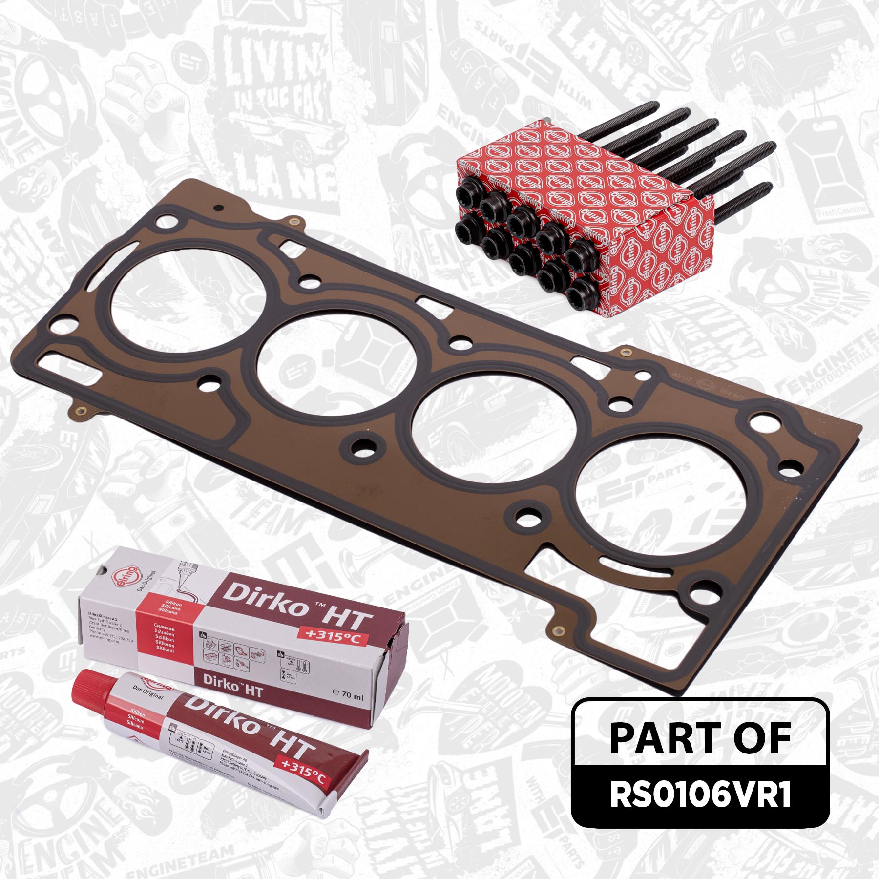 Timing Chain Kit - RS0106VR1 ET ENGINETEAM - 03F198158B, 03F198158 ...