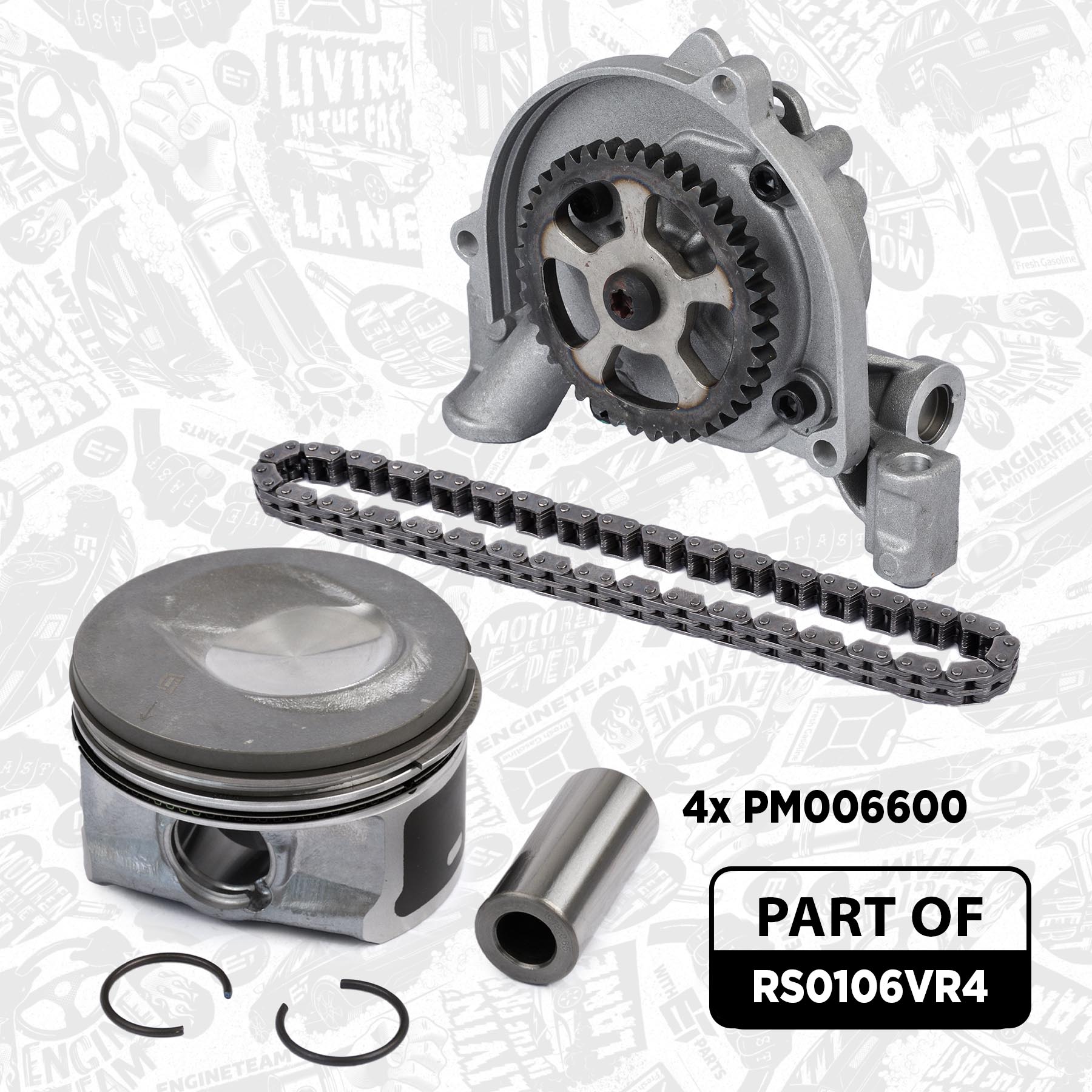 Timing Chain Kit - RS0106VR4 ET ENGINETEAM - 03F198158B, 03F198158 ...