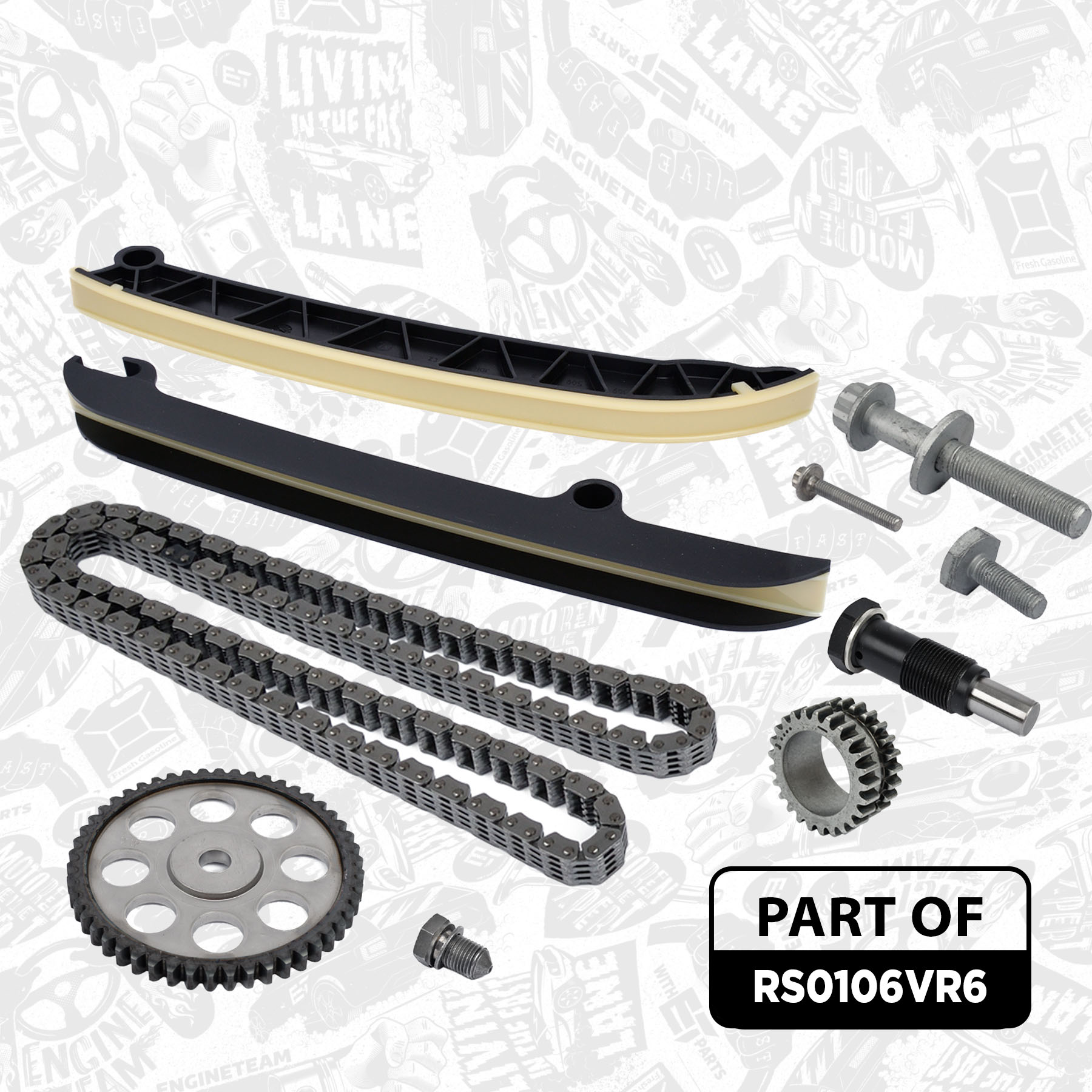 Timing Chain Kit - RS0106VR6 ET ENGINETEAM - 03F105209G, 03F109158G ...