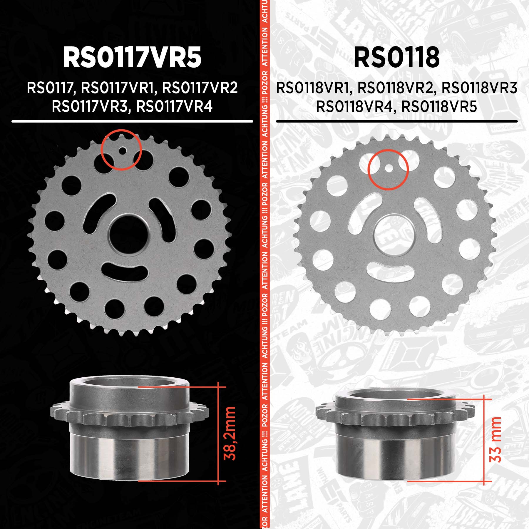 Timing Chain Kit - RS0117VR5 ET ENGINETEAM - 130C1-8929R, 15010-00Q2C ...